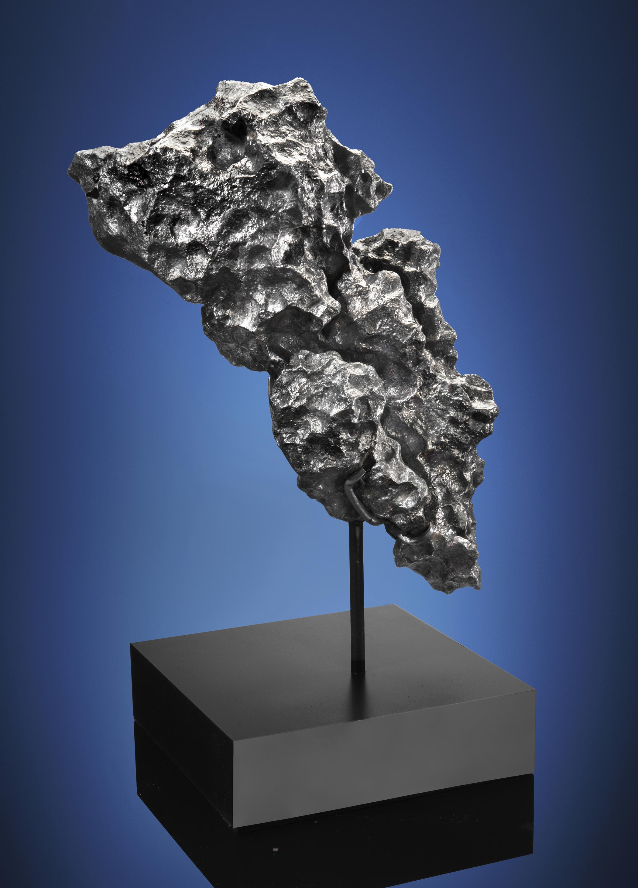 CAMPO DEL CIELO — AN AESTHETIC TABLE-TOP IRON METEORITE, Iron, coarse ...