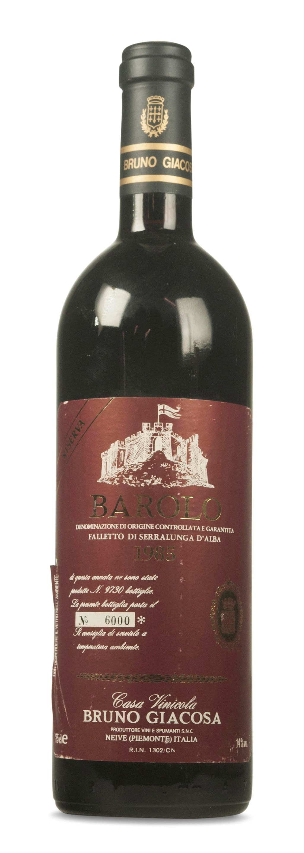 Bruno Giacosa Barolo, Falletto di Serralunga, Riserva 1985, Piedmont ...