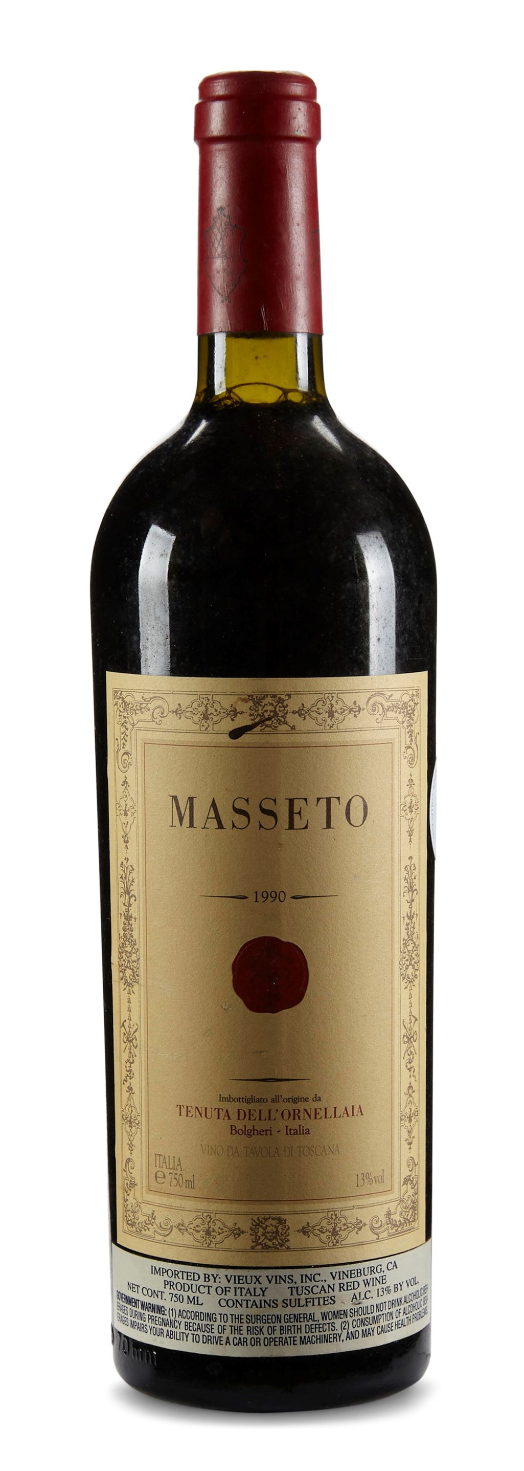 Masseto Vertical 1987, 1990, 1992, 1996 & 1997, Tenuta dell'Ornellaia ...