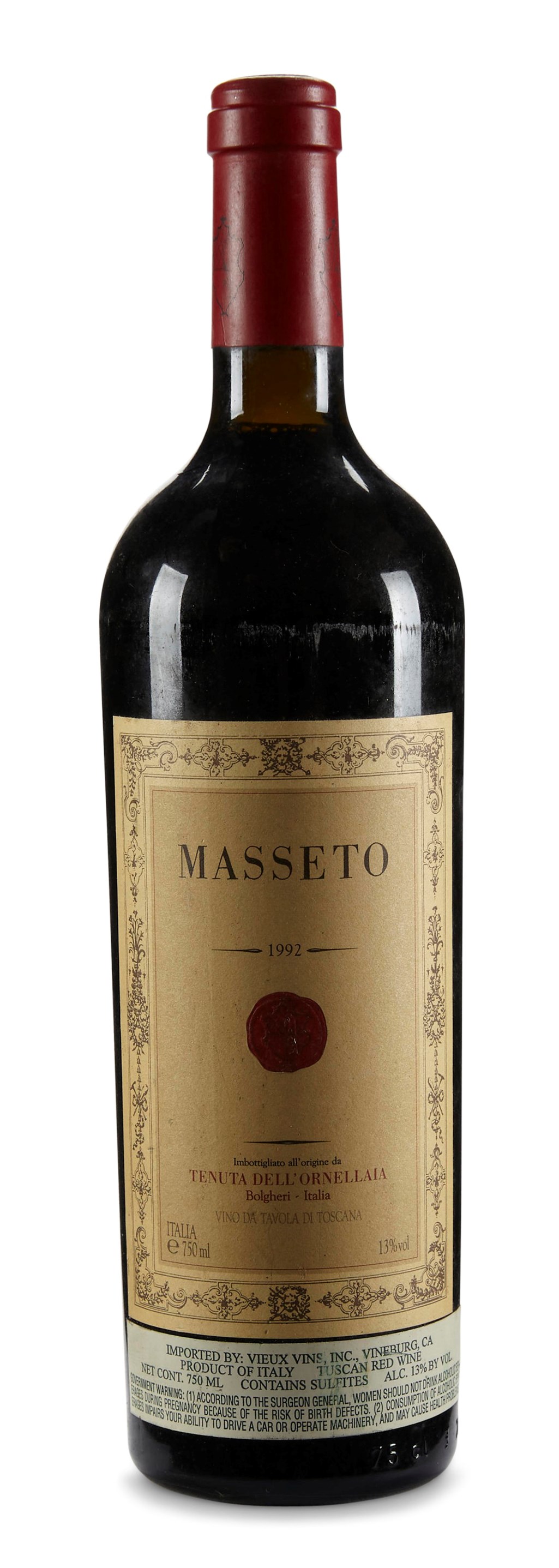 Masseto Vertical 1987, 1990, 1992, 1996 & 1997, Tenuta dell'Ornellaia ...