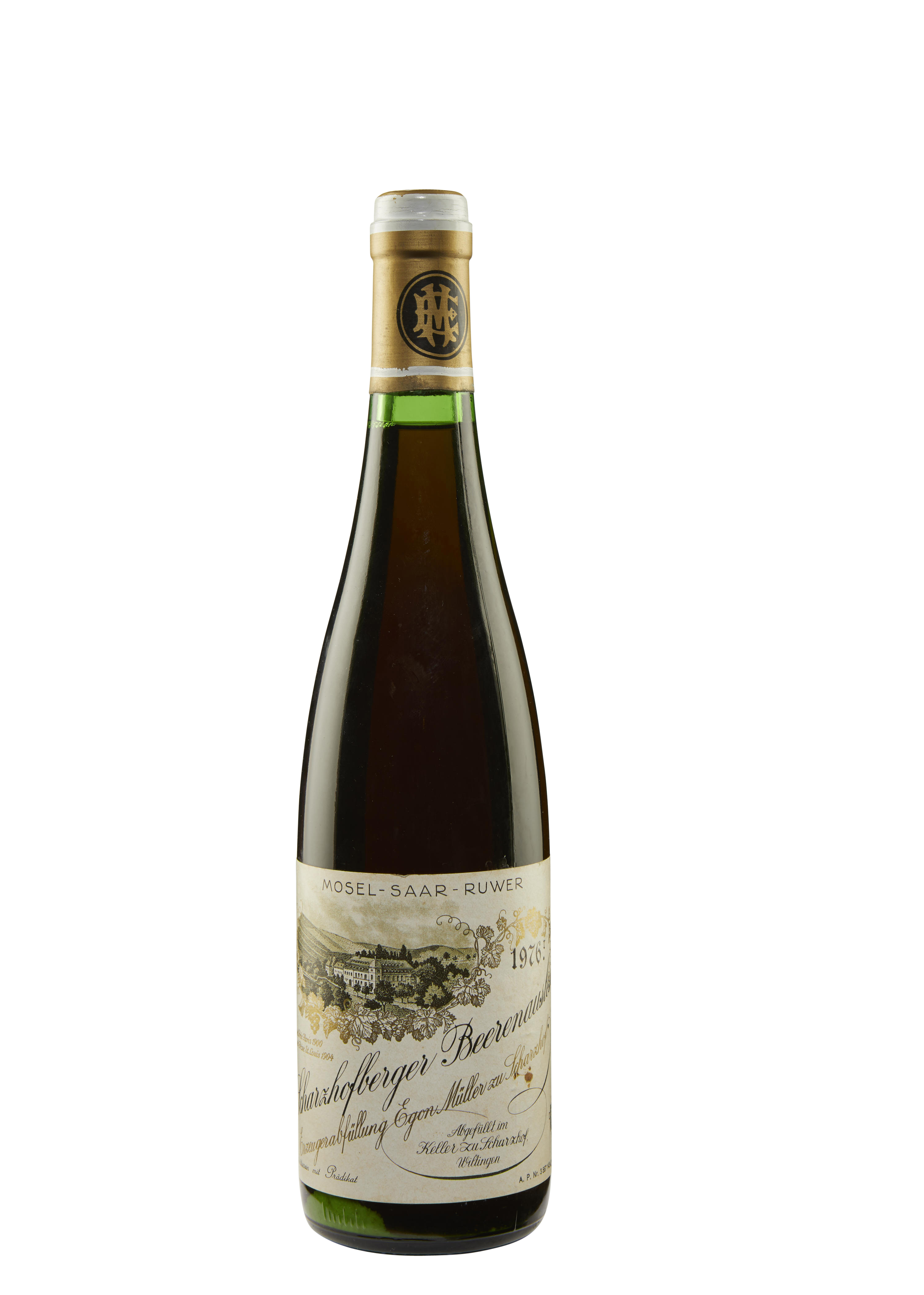 Egon Müller, Scharzhofberger Riesling Beerenauslese 1976, Mosel ...