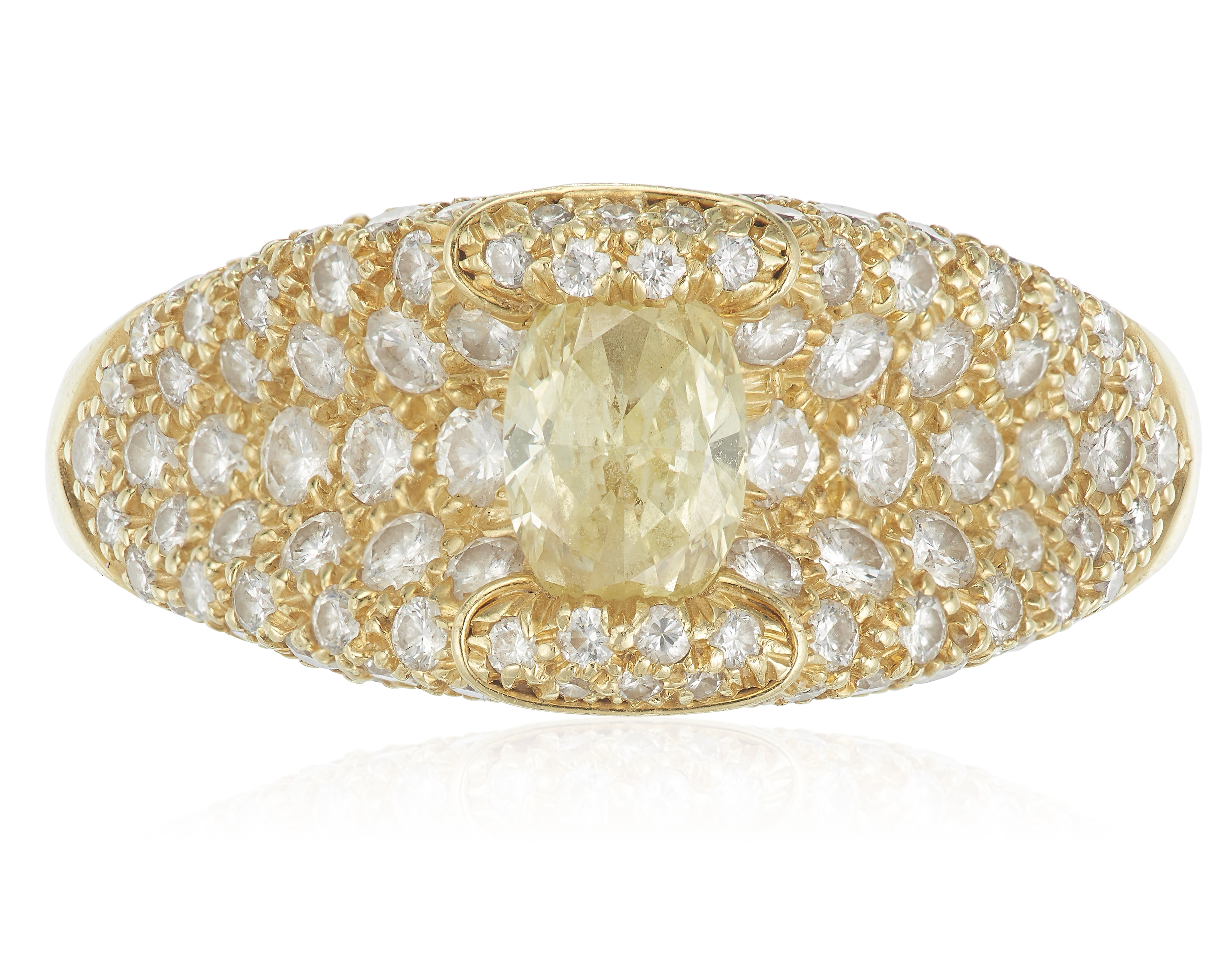 HENRY DUNAY COLORED DIAMOND AND DIAMOND RING, | Christie’s