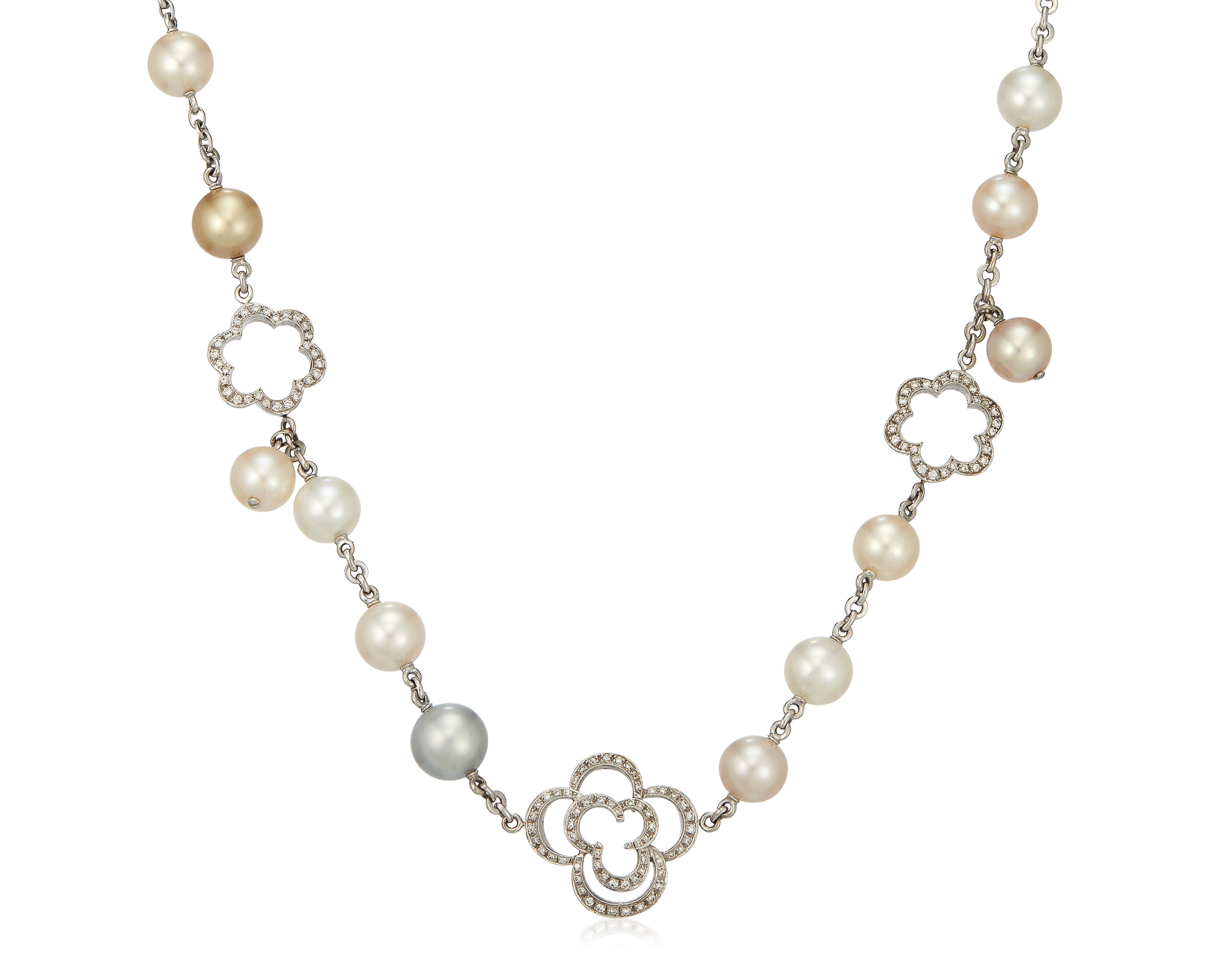CHANEL CULTURED PEARL AND DIAMOND NECKLACE, | Christie’s