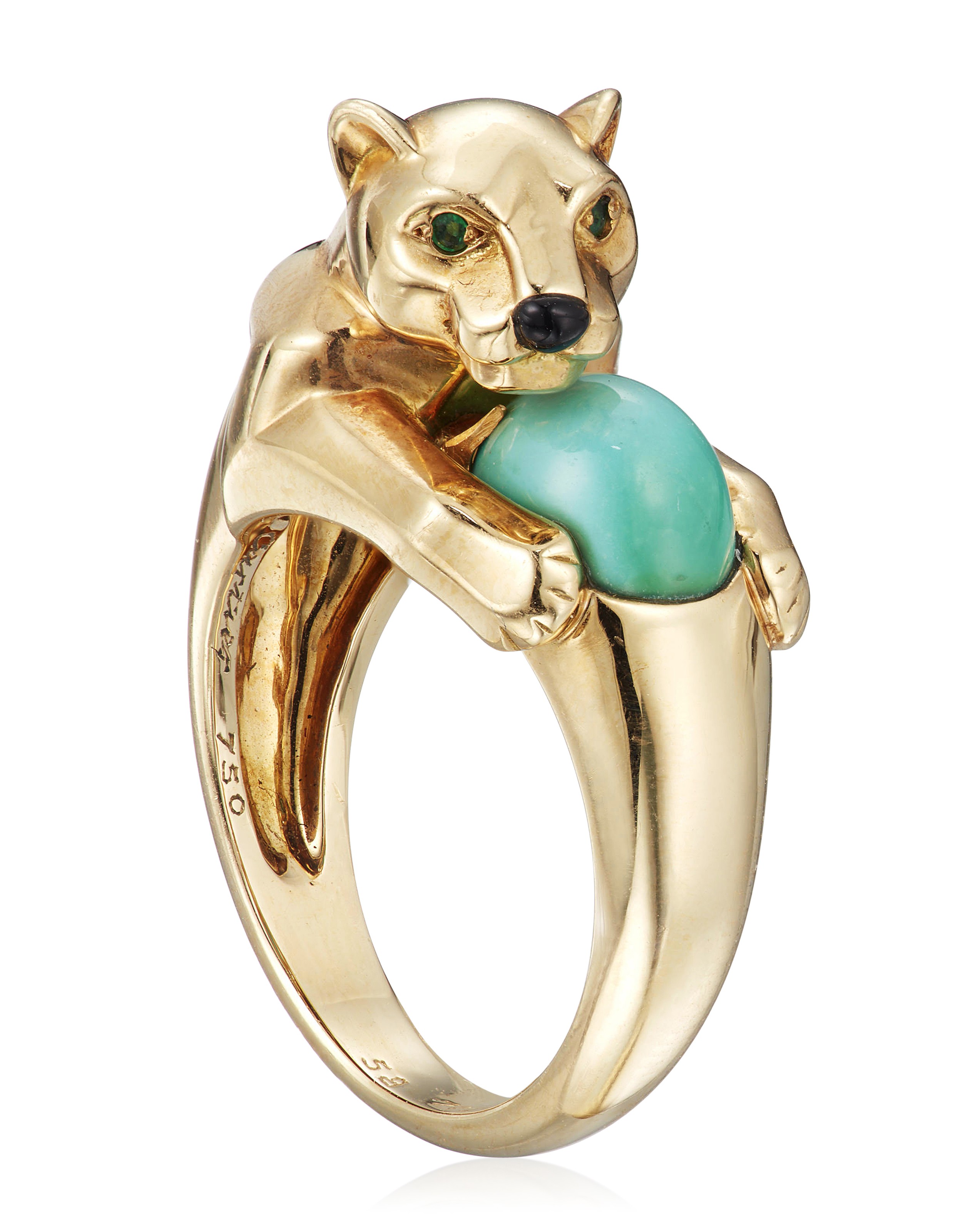 CARTIER 'PANTHÈRE' TURQUOISE RING, | Christie’s