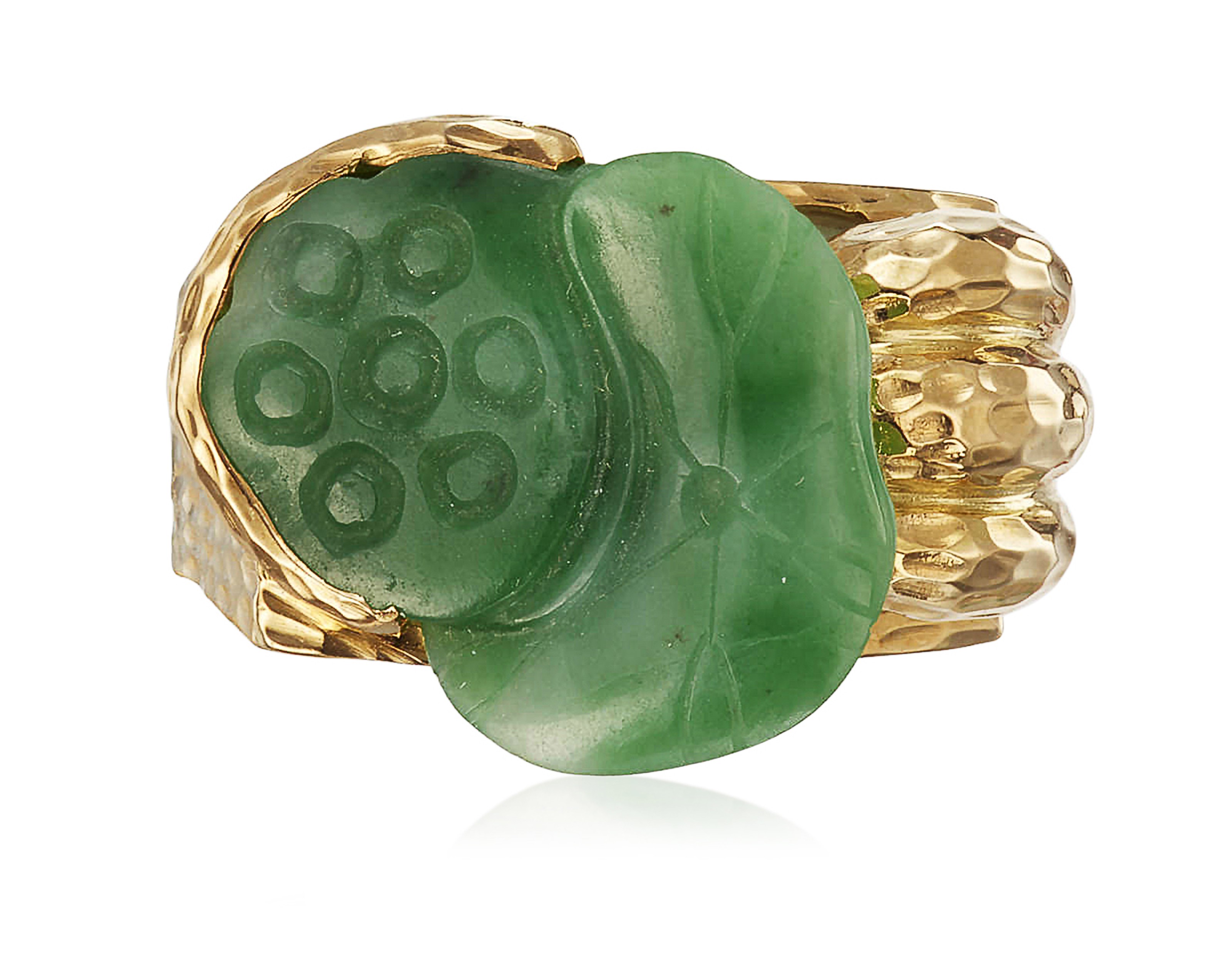DAVID WEBB JADE AND GOLD RING, | Christie’s