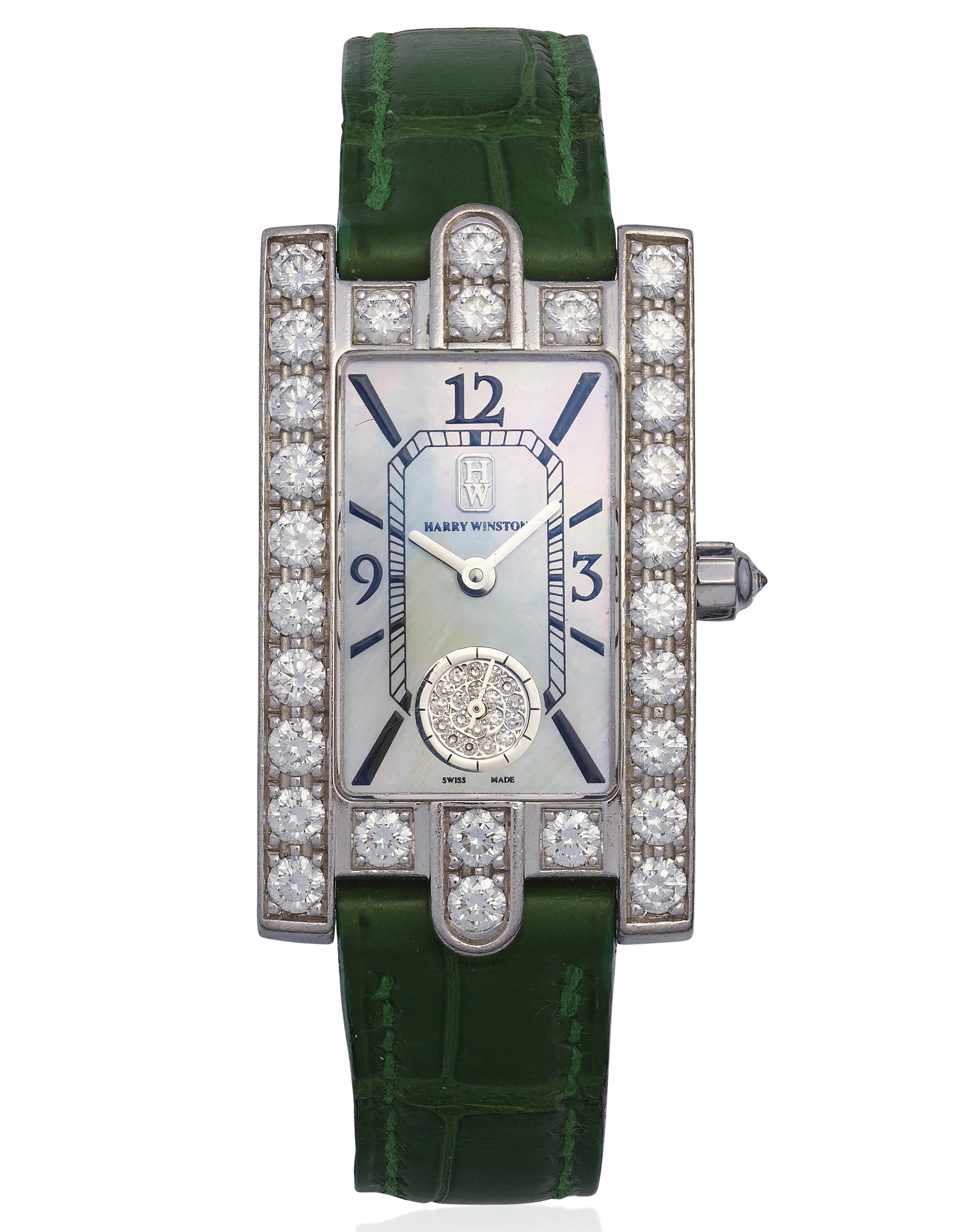 HARRY WINSTON 'AVENUE CLASSIC' WHITE GOLD WATCH, | Christie’s