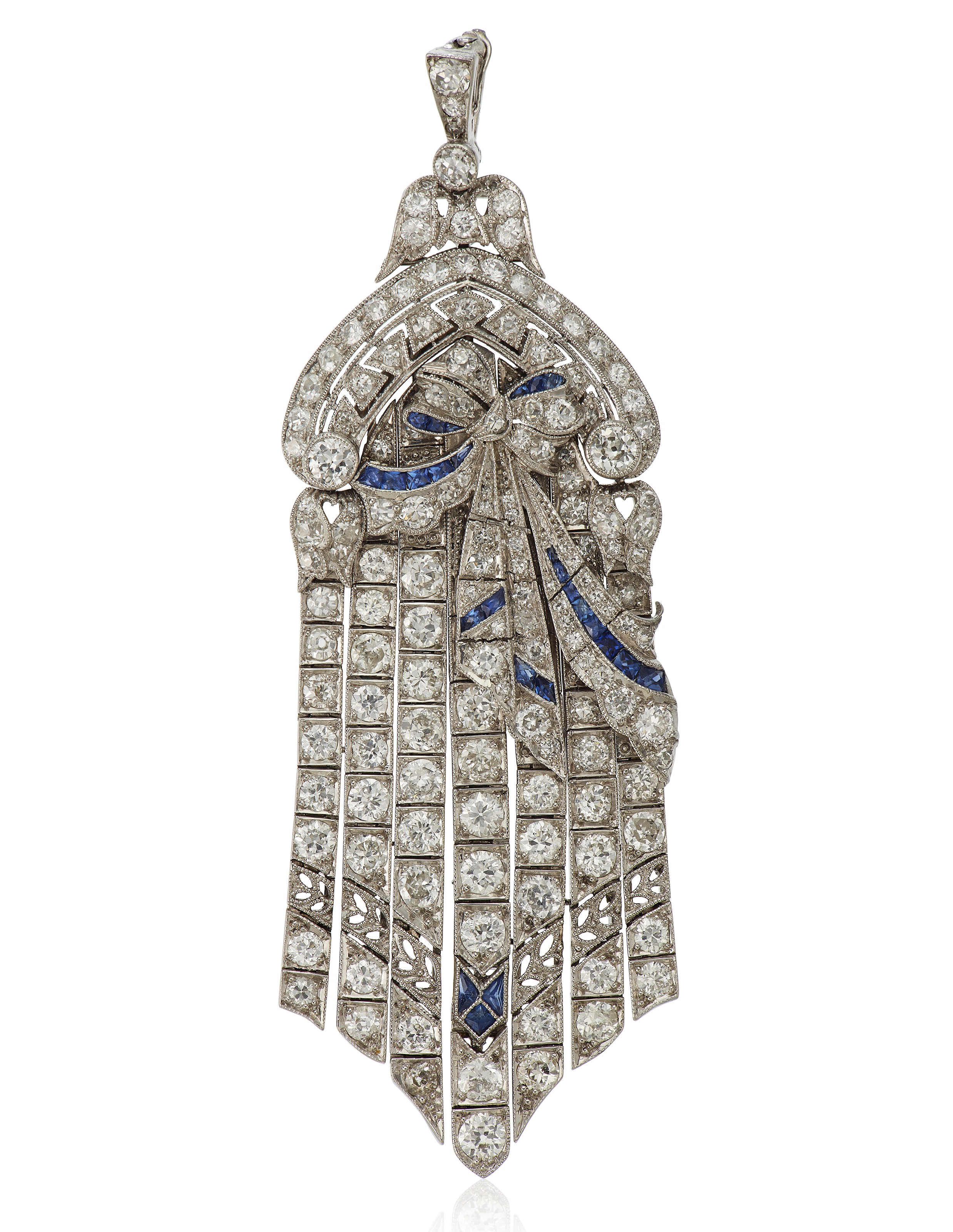 ART DECO DIAMOND AND SAPPHIRE PENDANT, | Christie’s