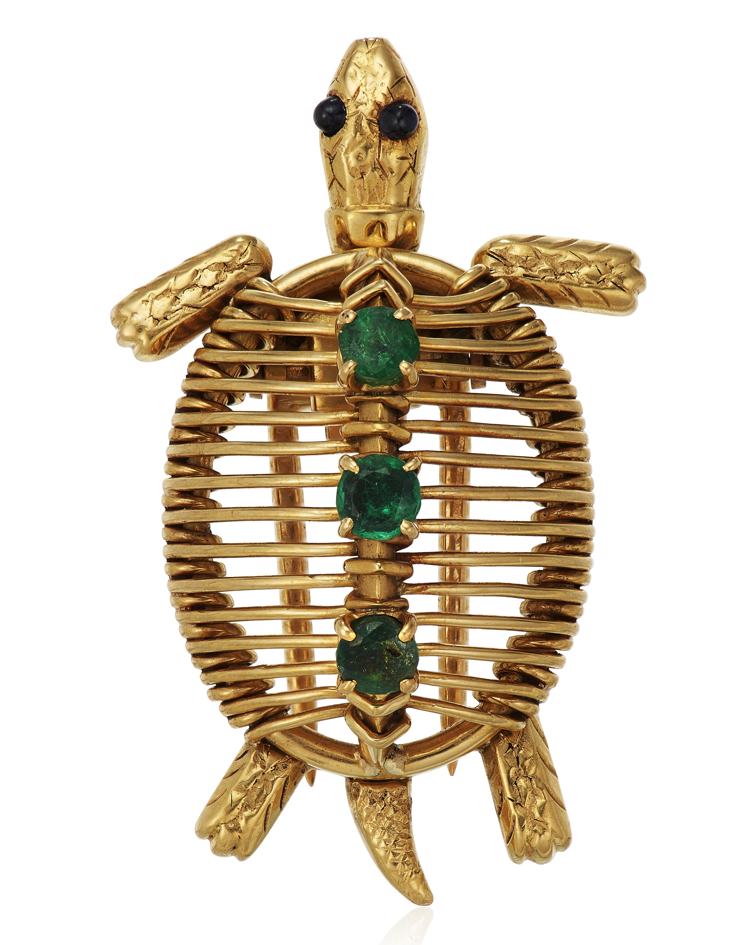 CARTIER MULTI-GEM AND GOLD TURTLE CLIP BROOCH, | Christie’s