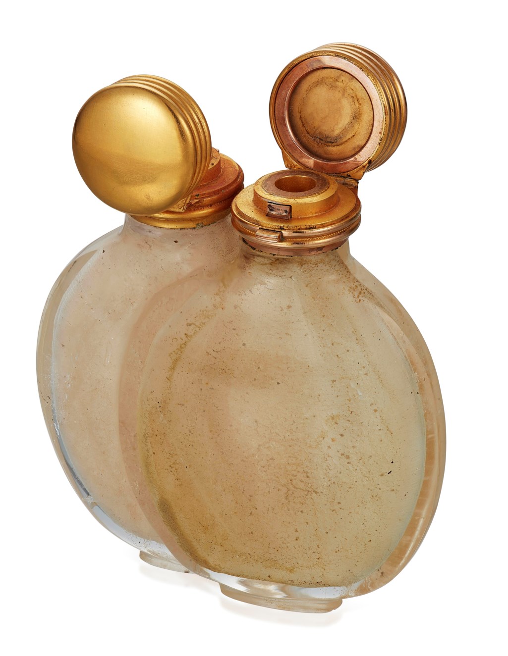 ROCK CRYSTAL AND GOLD DOUBLE PERFUME BOTTLE, | Christie’s