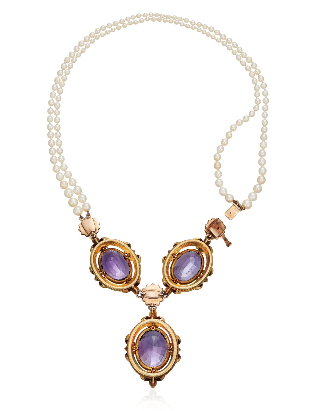 ANTIQUE SET OF AMETHYST AND PEARL JEWELRY, | Christie’s