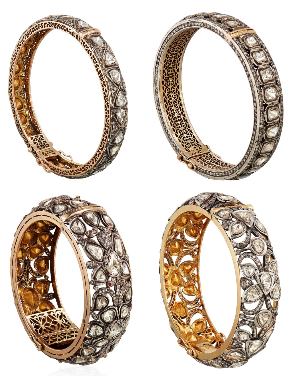GROUP OF DIAMOND INDIAN BANGLE BRACELETS, | Christie’s