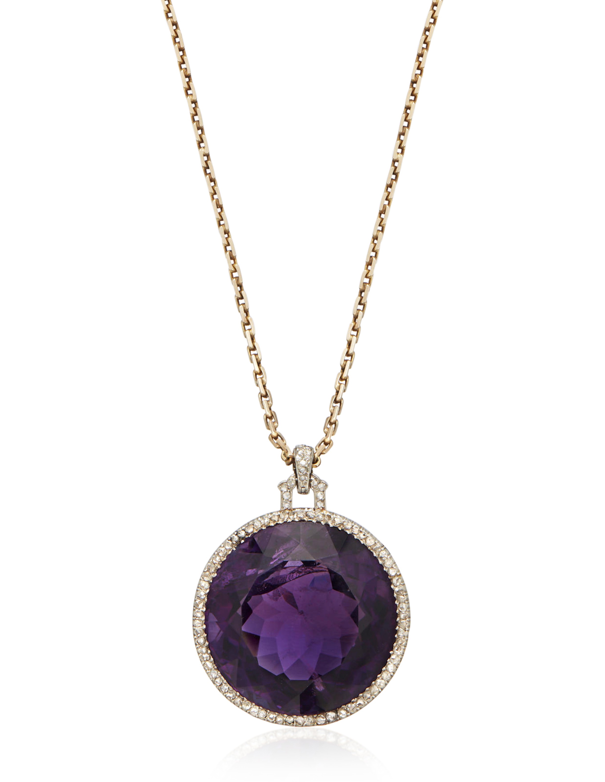 AMETHYST AND DIAMOND PENDANT NECKLACE, | Christie’s