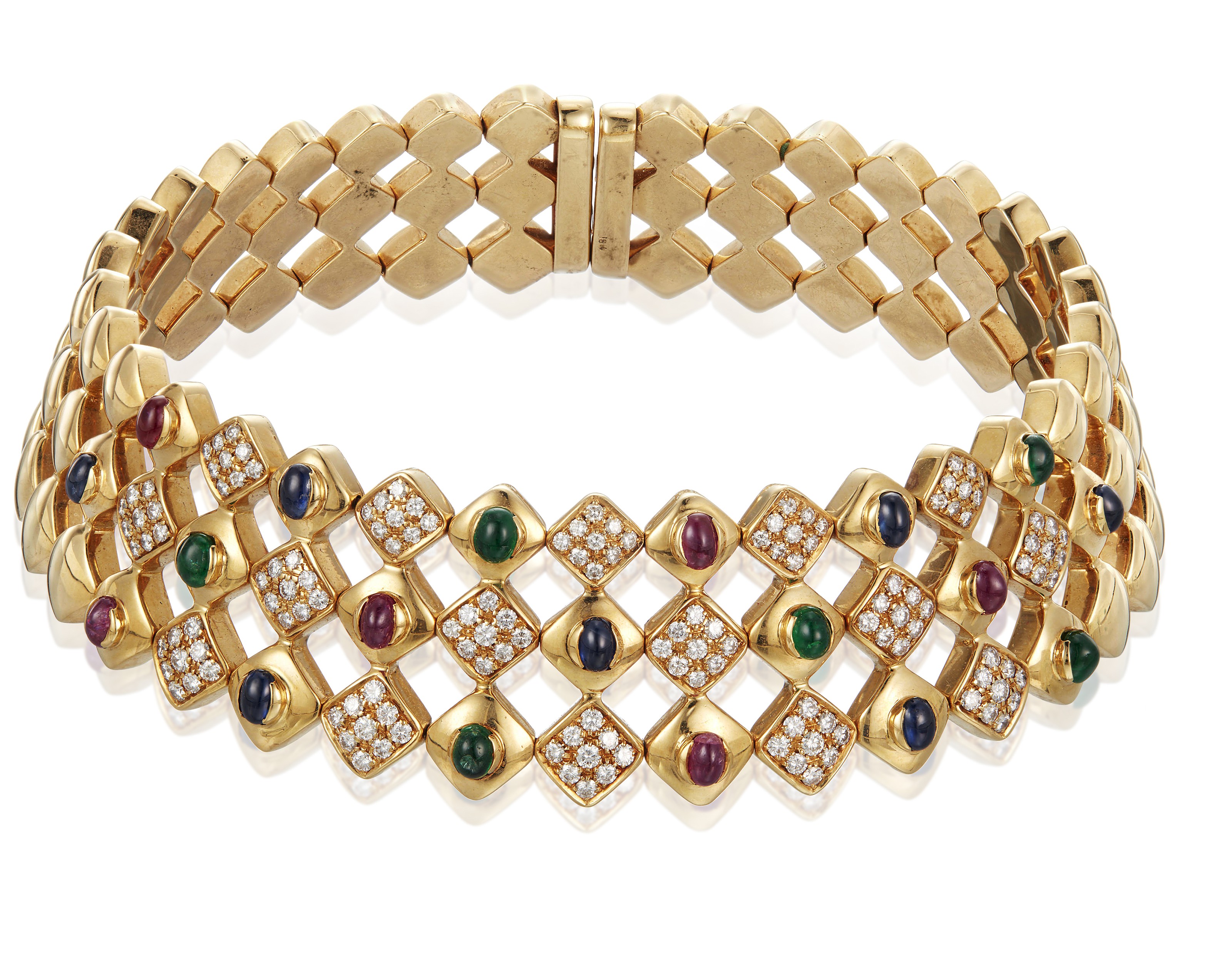 DIAMOND AND MULTI-GEM CHOKER NECKLACE, | Christie’s