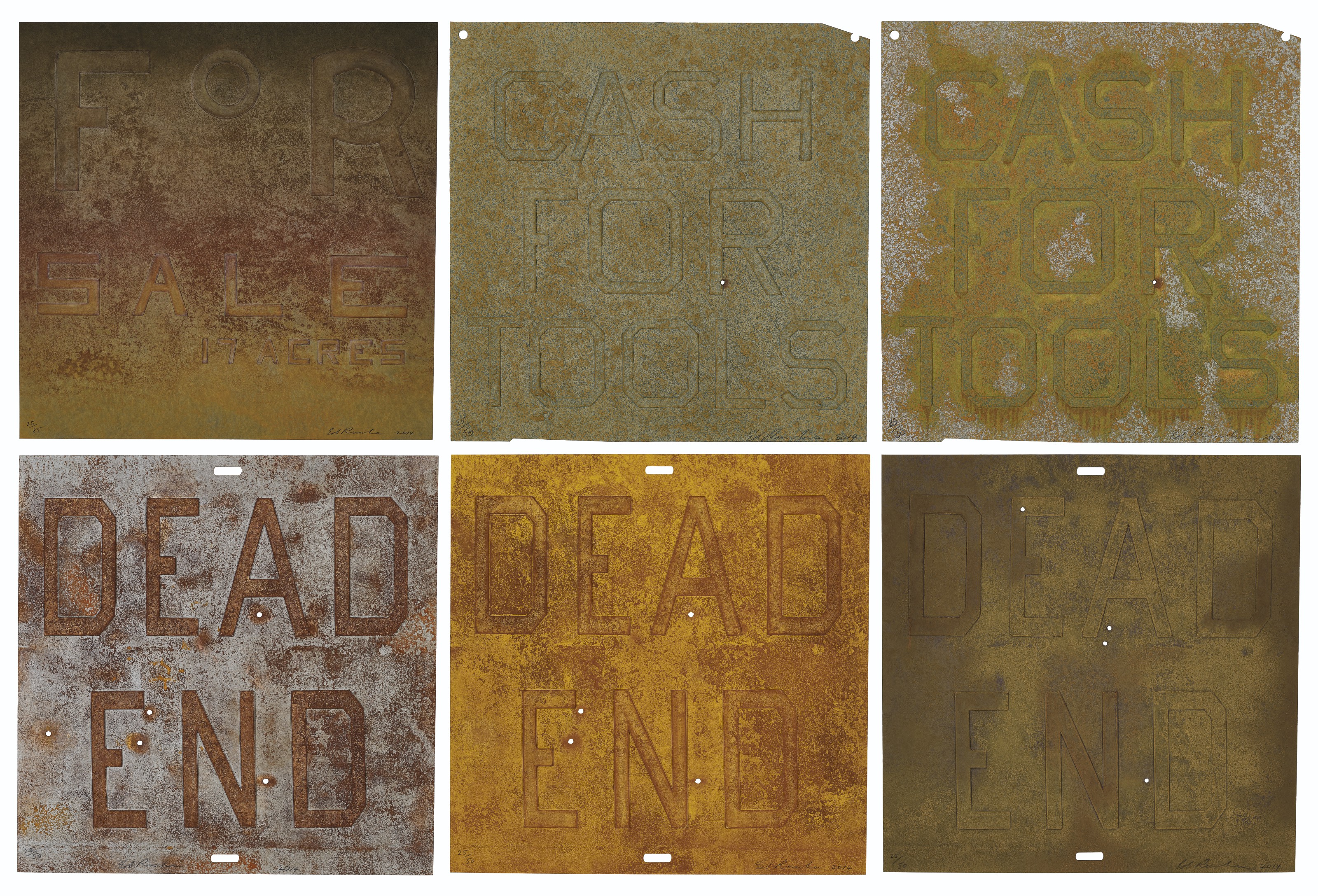 Ed Ruscha, Time Is Up | Christie's