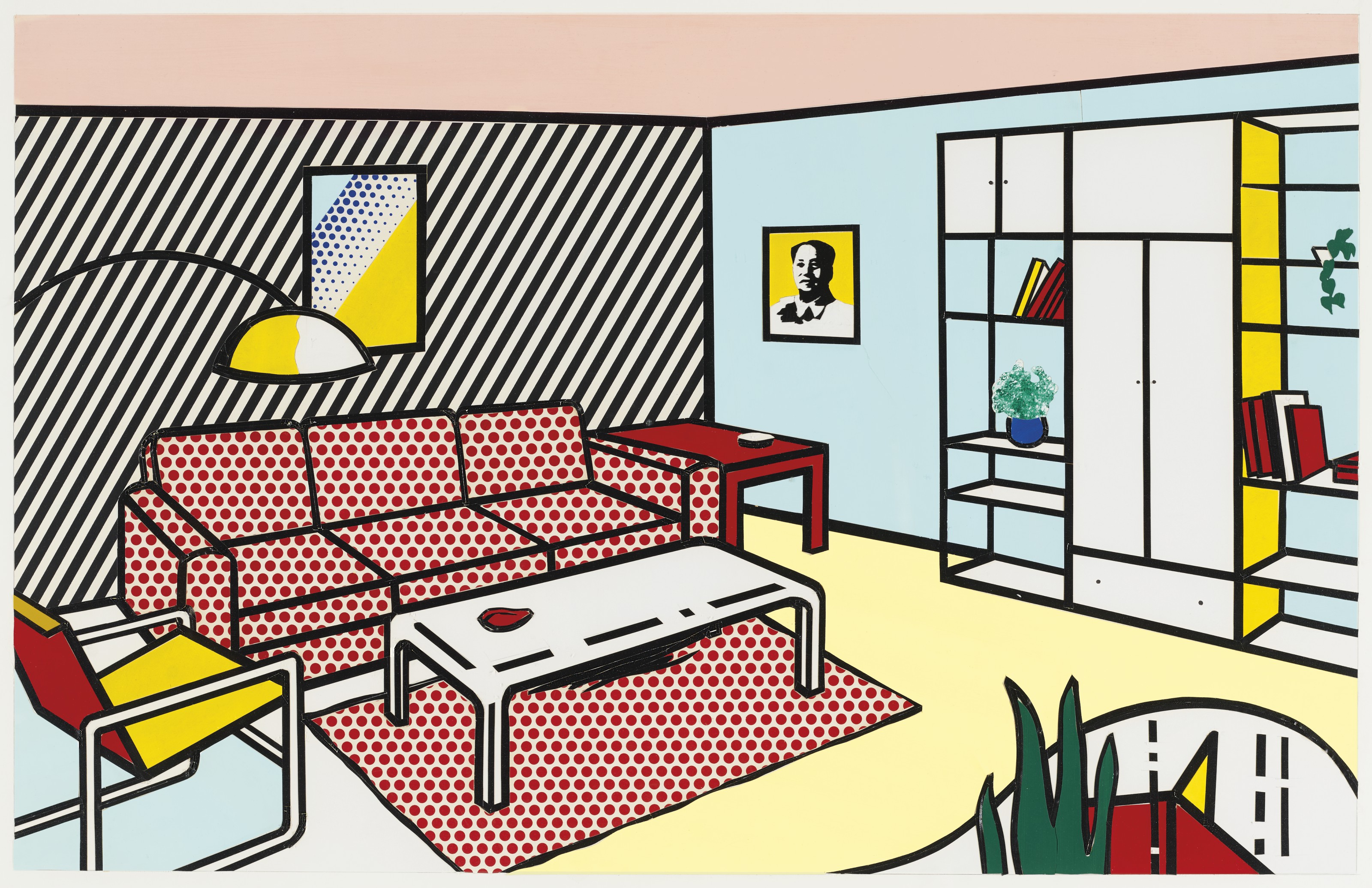 Roy Lichtenstein (1923-1997) , Modern Room (Study) | Christie's
