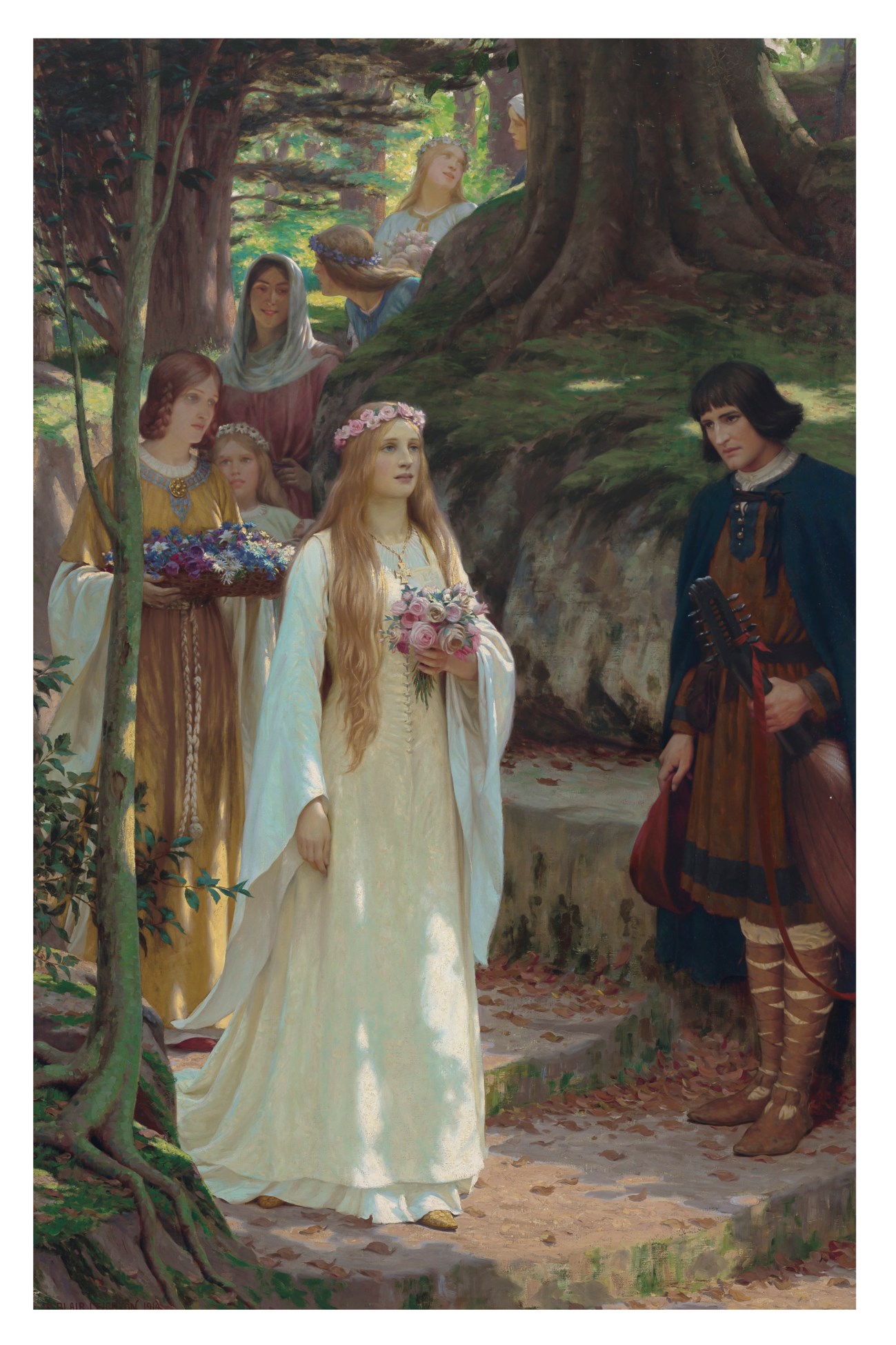 Edmund Blair Leighton (British, 1852-1922), My Lady Passeth By | Christie's