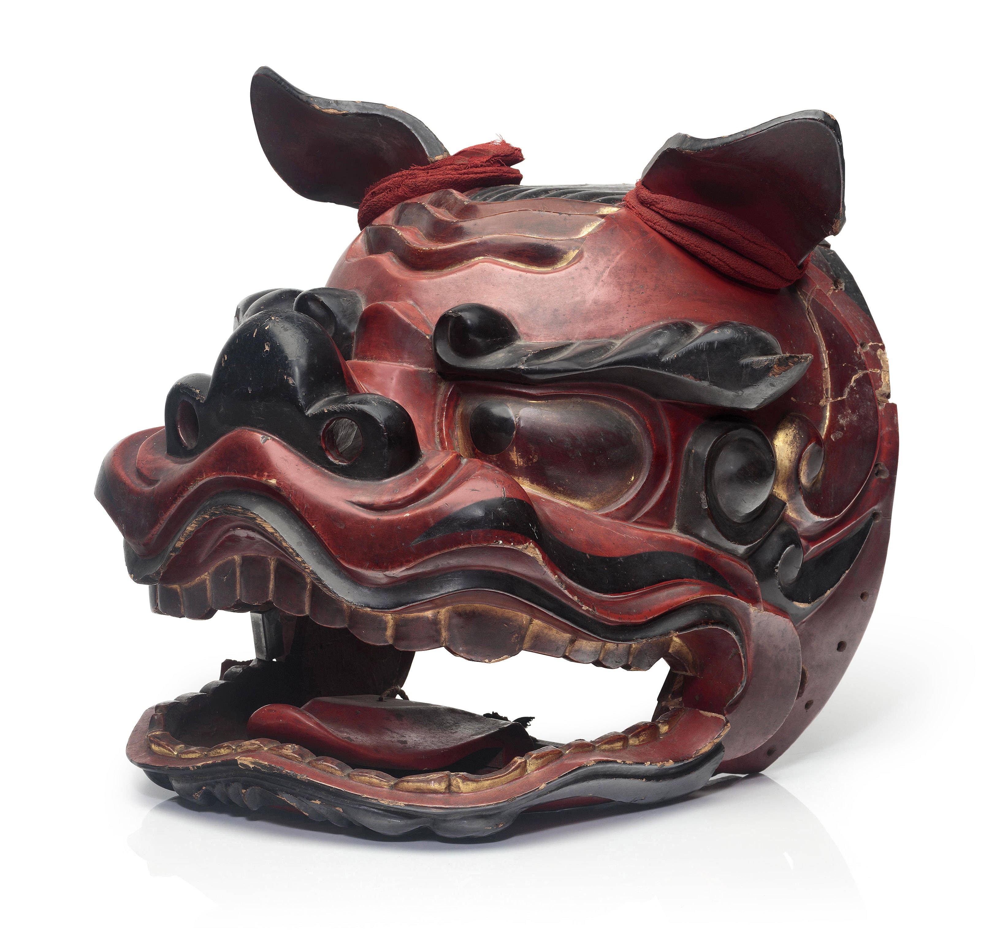A LACQUERED WOOD MASK OF A LION, EDO PERIOD (19TH CENTURY) | Christie’s