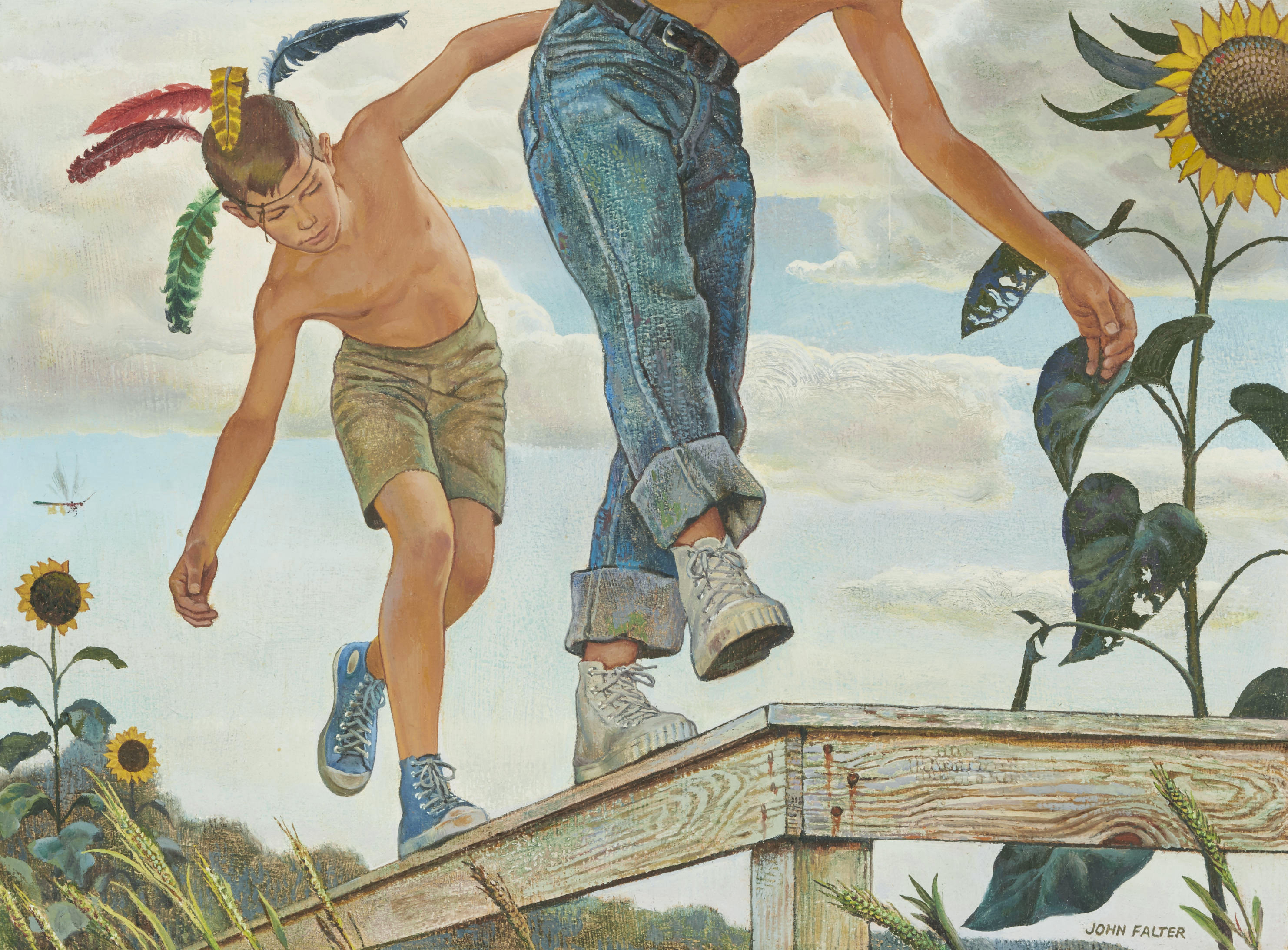 John Philip Falter (1910-1982), Boys on a Fence | Christie’s