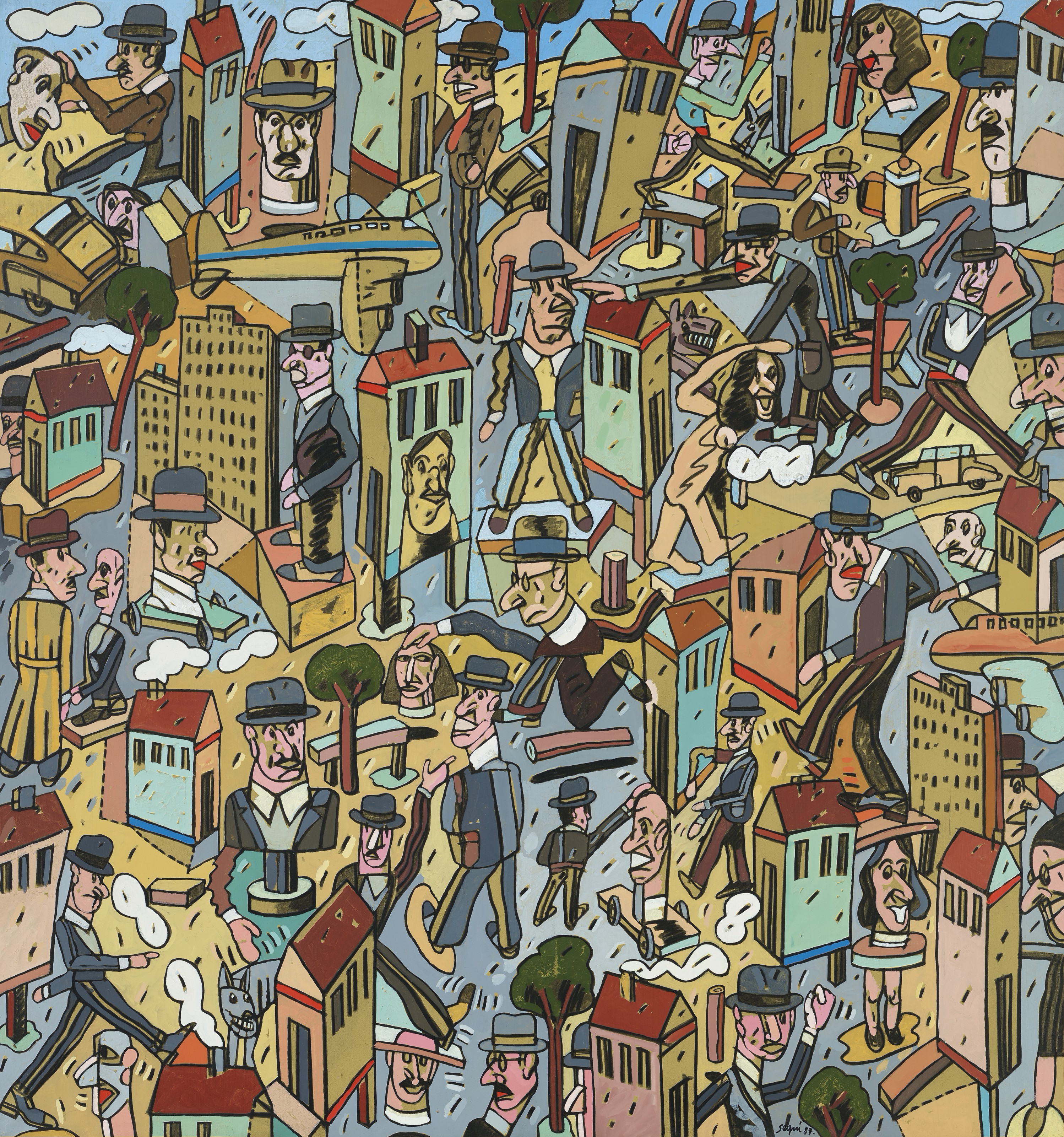 Antonio Seguí (b. 1934) , City | Christie's