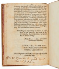 Rare pamphlet on religious persecution in the American colonies