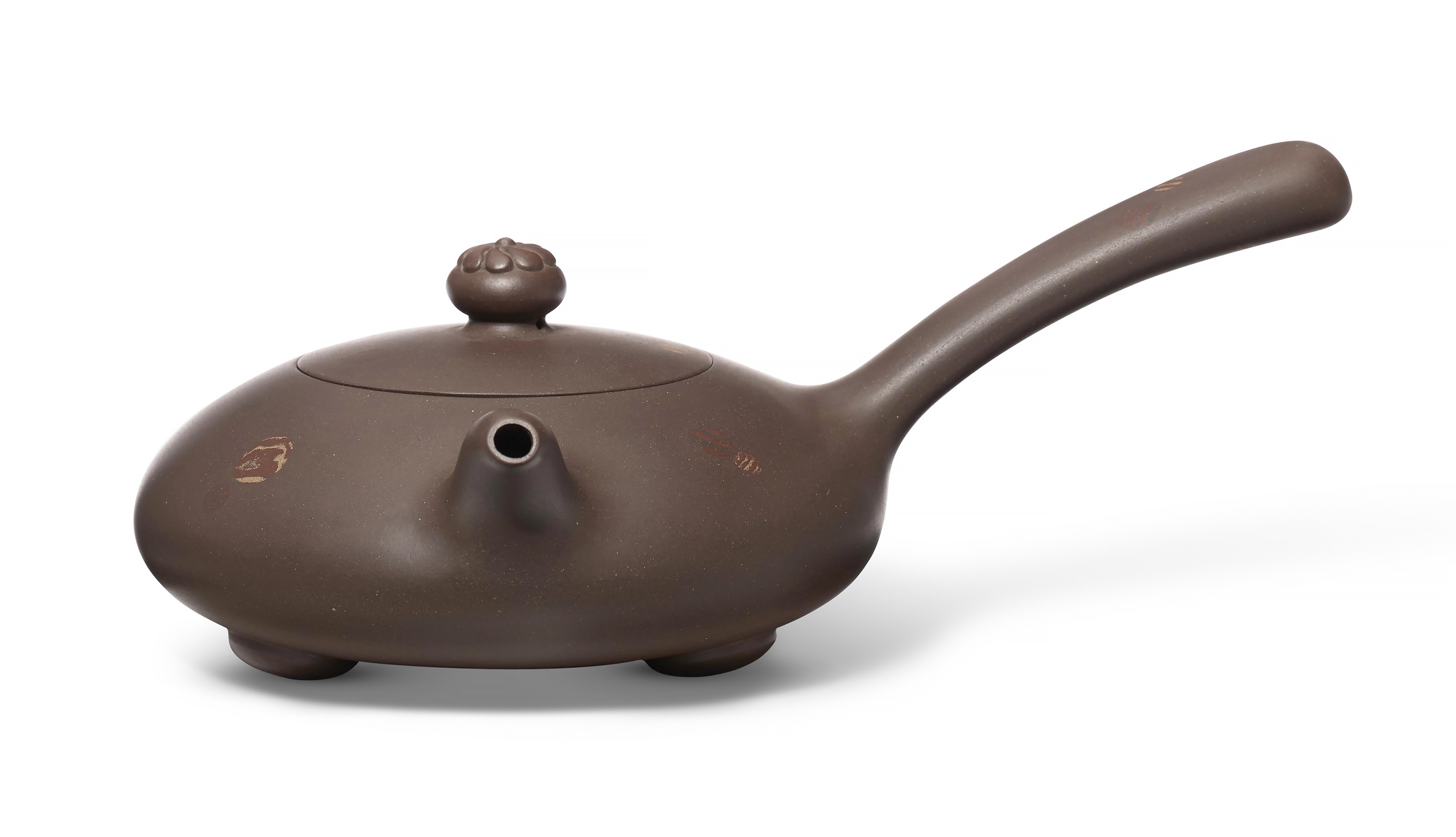 A COMPRESSED YIXING TEAPOT, 'SIDE HANDLE', XU DAMING (1952-2016 ...