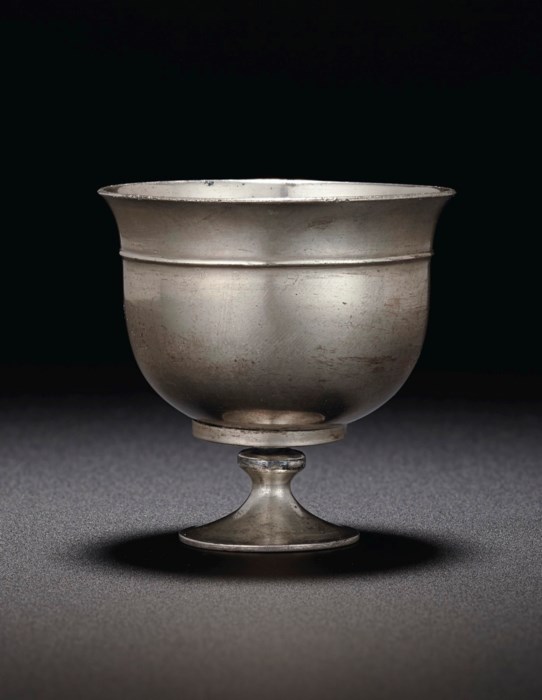 A RARE PLAIN SILVER STEM CUP, TANG DYNASTY (AD 618-907) | Christie's