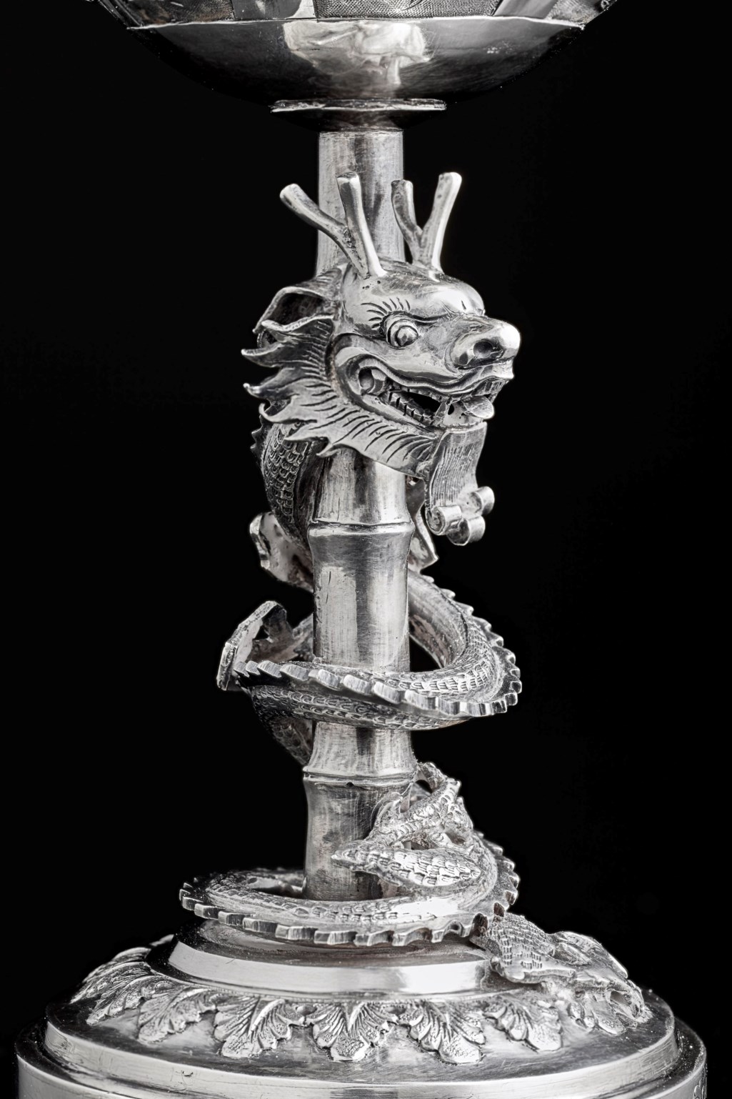 A CHINESE EXPORT SILVER PRESENTATION GOBLET, MARK OF HE LIAN, SHANGHAI ...