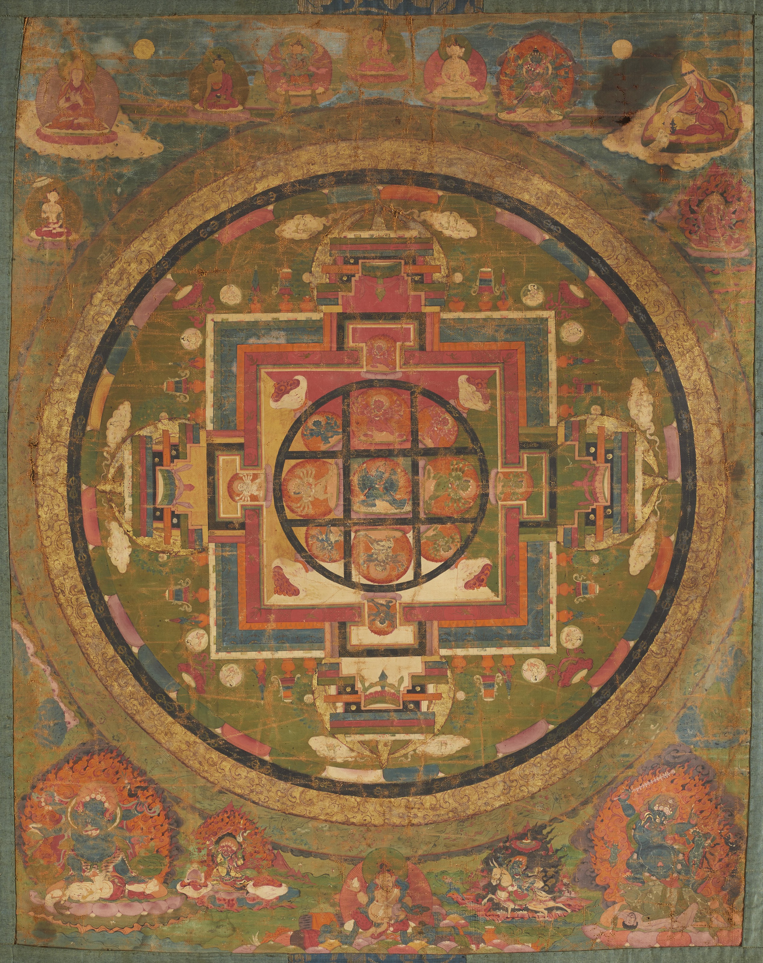 A VAJRABHAIRAVA MANDALA THANGKA, TIBET, 18TH CENTURY | Christie’s