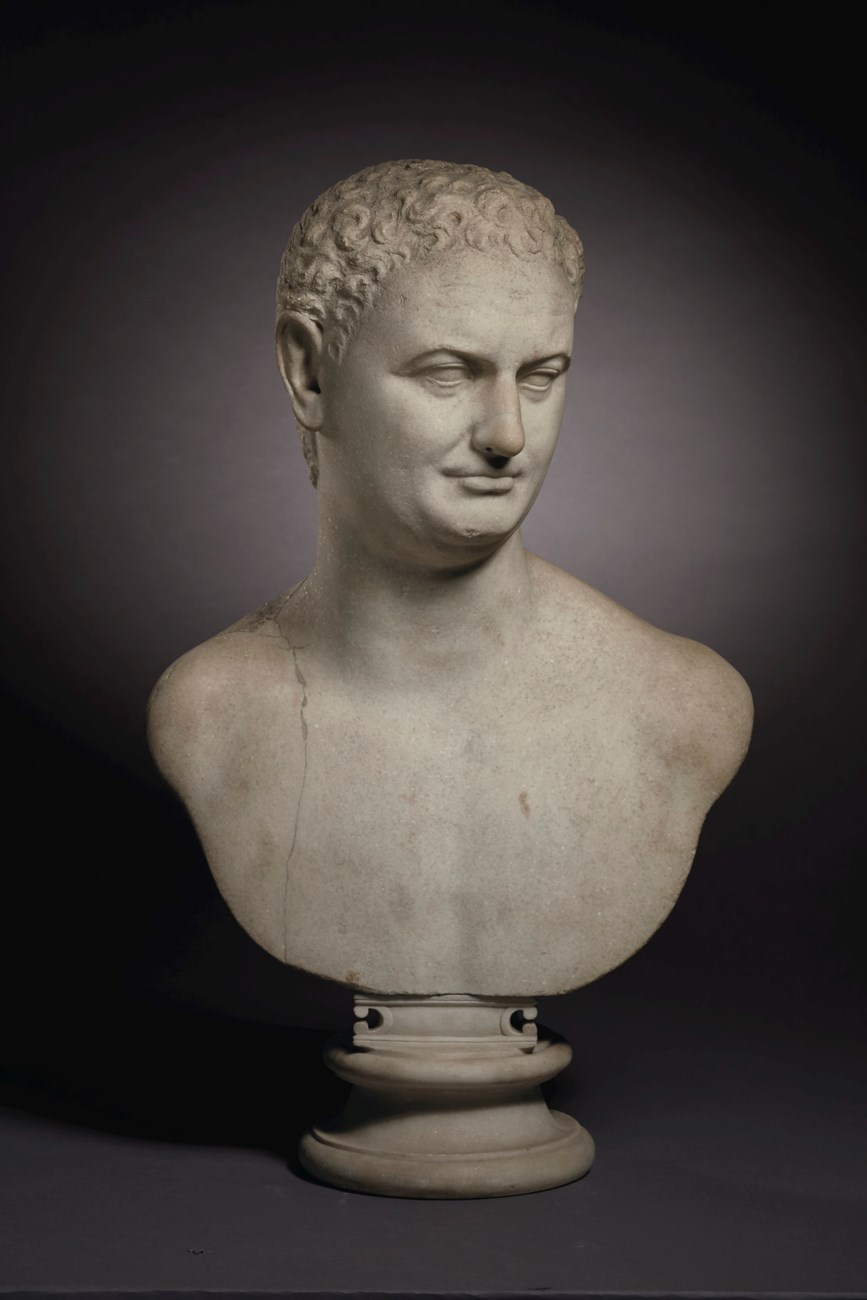 A ROMAN MARBLE PORTRAIT BUST OF THE EMPEROR TITUS, TRAJANIC PERIOD ...