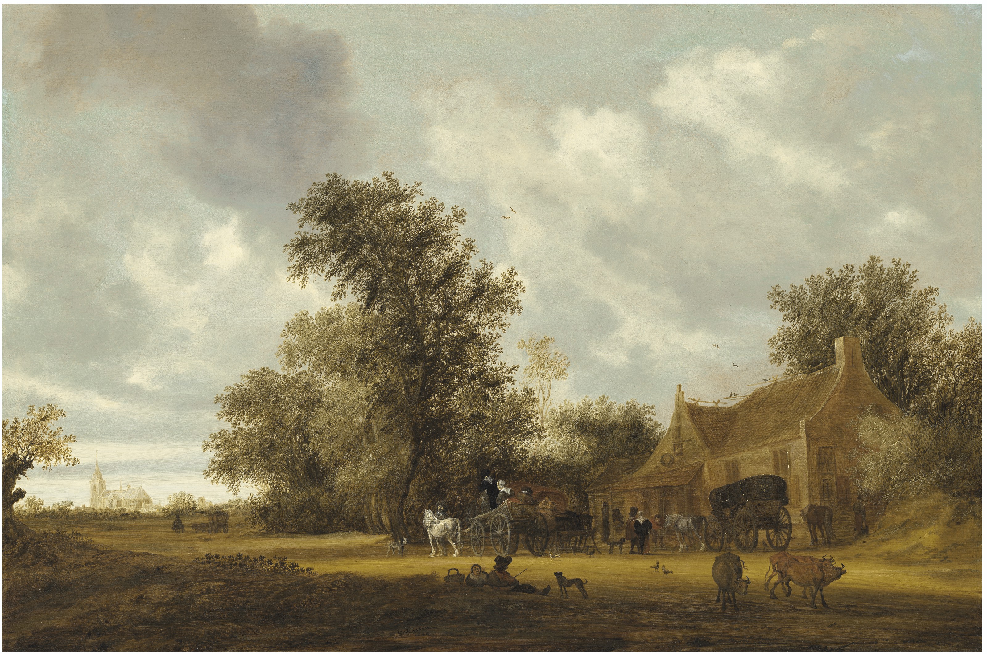 Salomon van Ruysdael (Naarden 1600/3-1670 Haarlem) - Auktionen ...