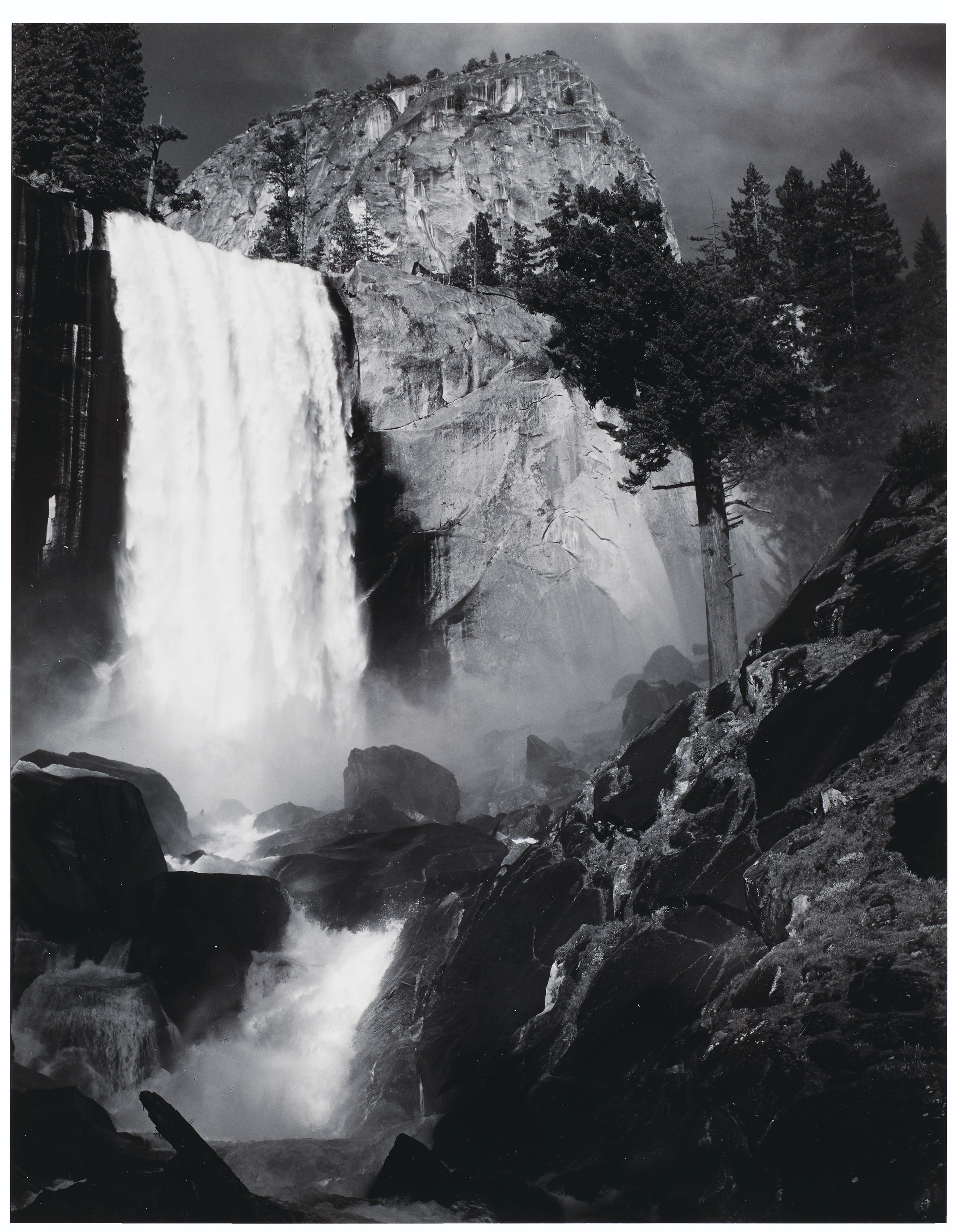 ANSEL ADAMS (1902–1984) , Vernal Fall, Yosemite Valley, California, c ...