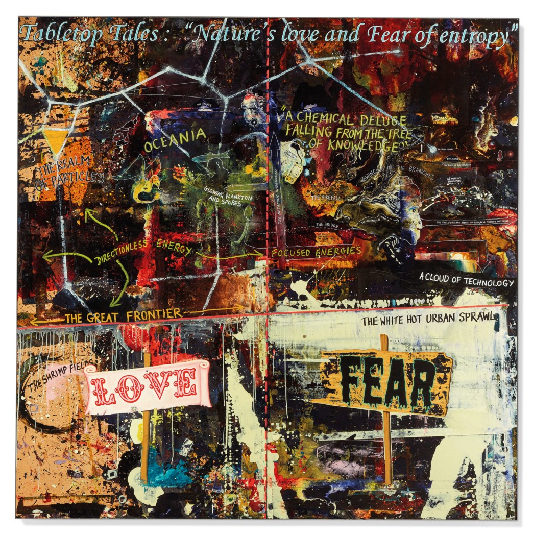 Keith Tyson (né en 1969), Tabletop tales - Nature's Love and Fear of ...