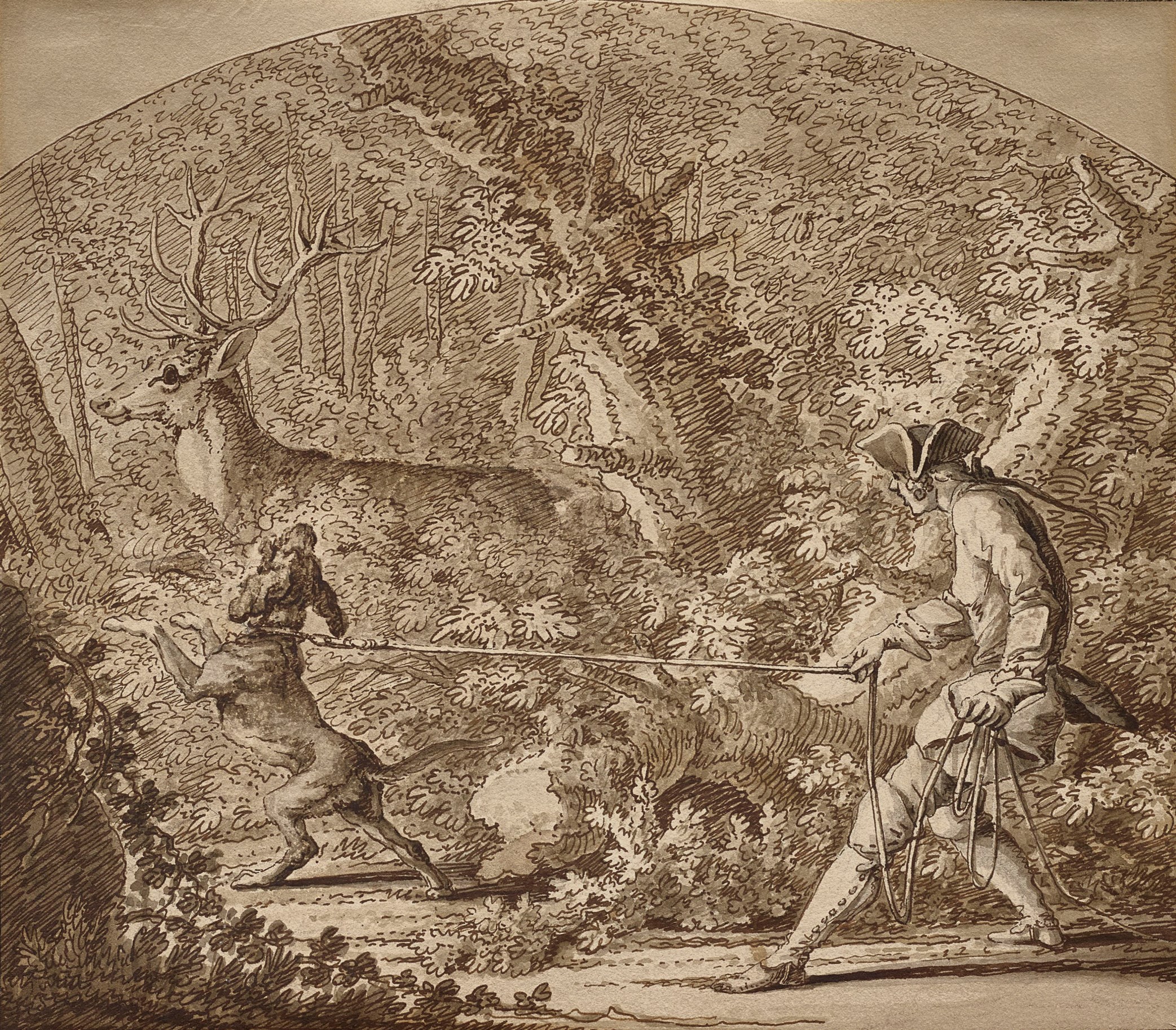 JOHANN ELIAS RIDINGER (ULM 1698-1767 AUGSBOURG), Gentilhomme et son ...