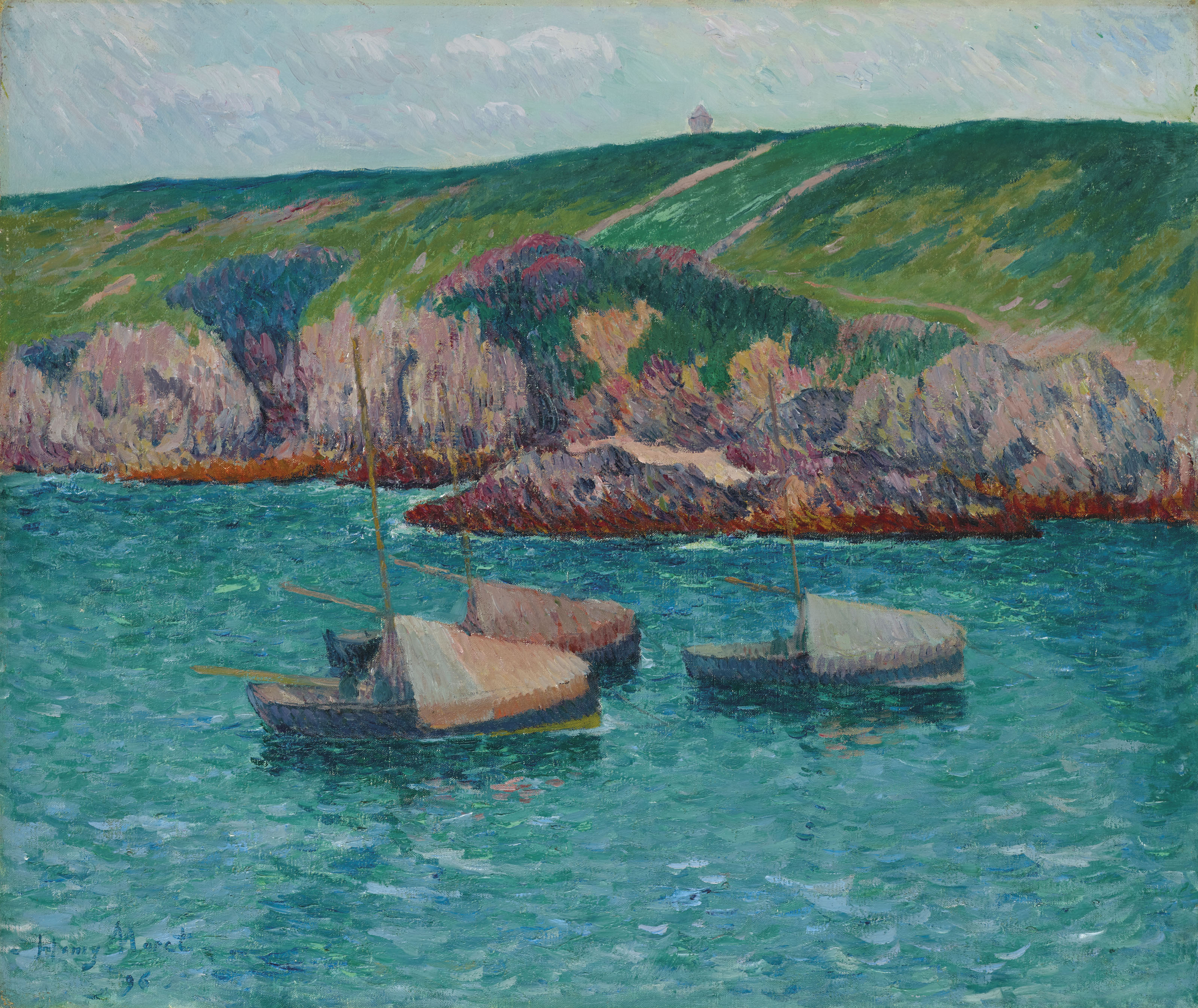 Henry Moret (1856-1913) , Les Barques à Doëlan | Christie's