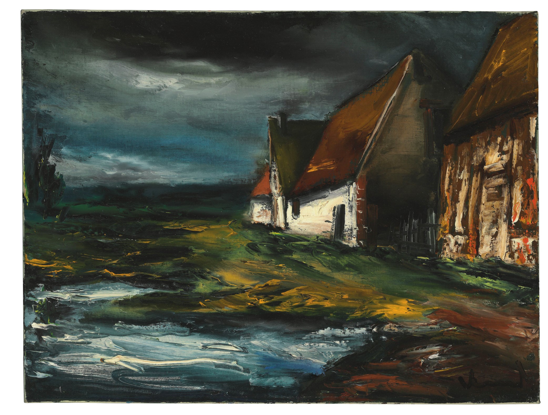 Maurice de Vlaminck (1876-1958), Paysage aux maisons | Christie's