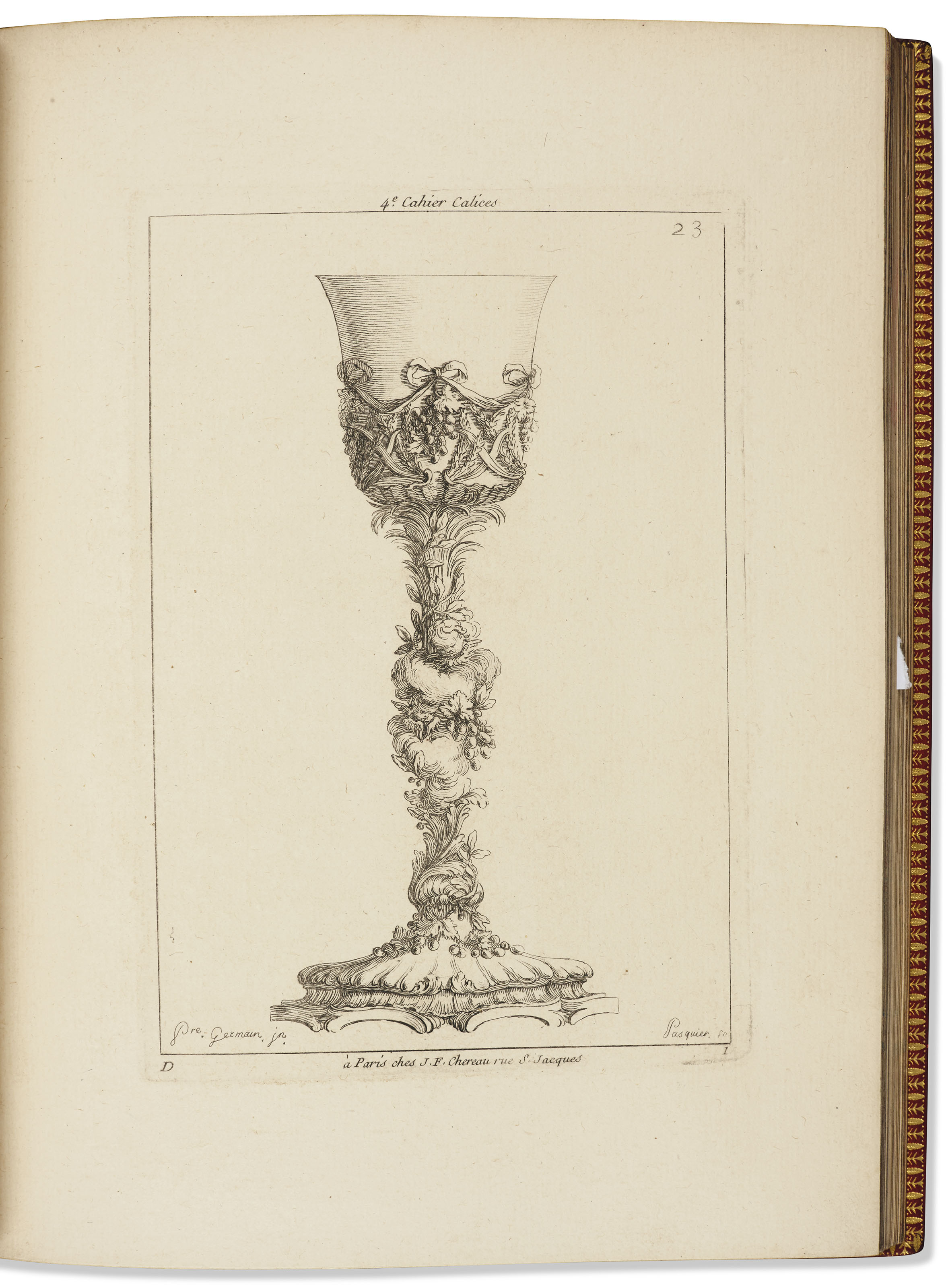 GERMAIN, Pierre (1703-1783). Elements d'orfevrerie divisés en deux ...