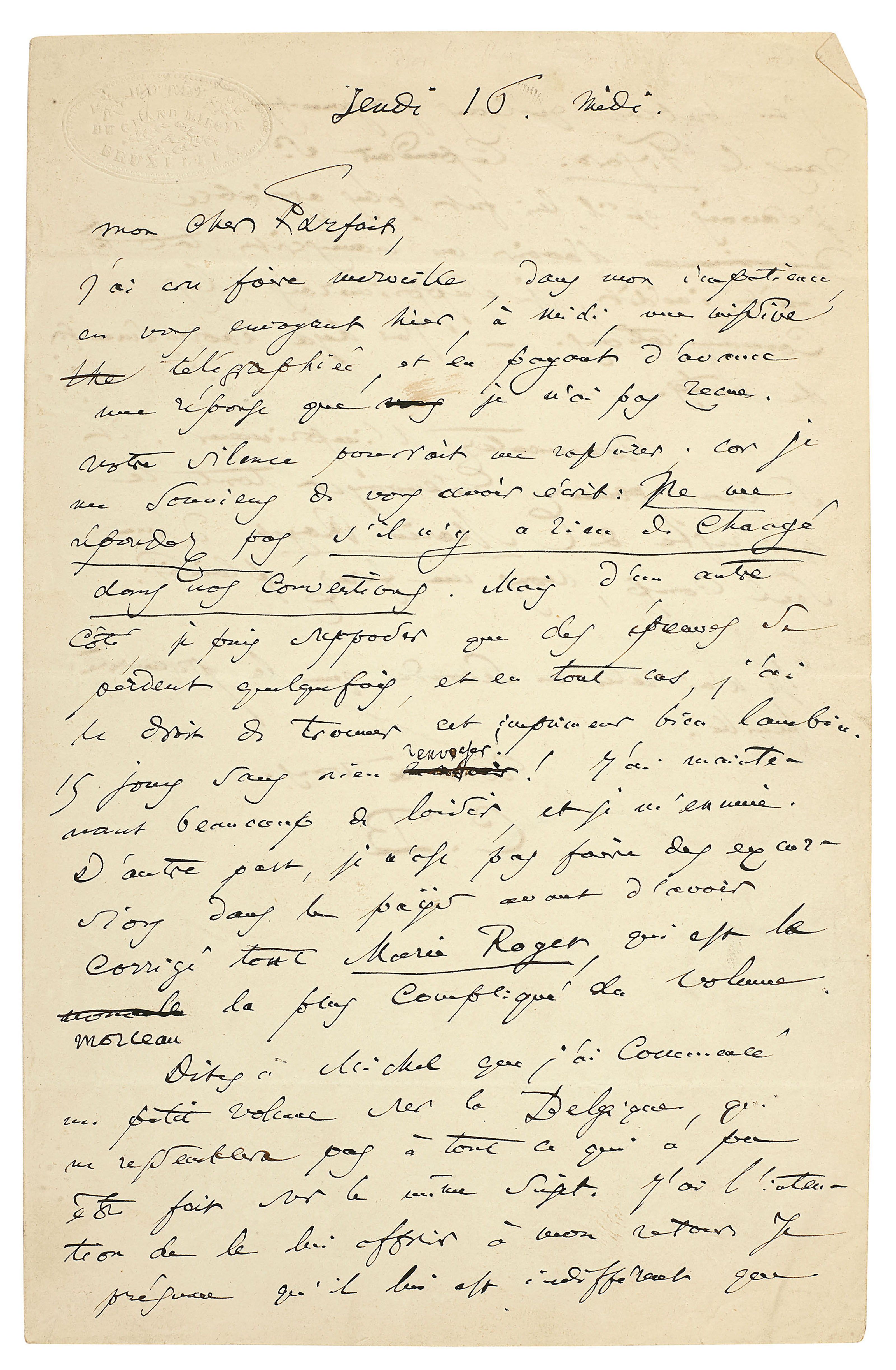 Auktion - Collection Alfred Cortot am 07.10.2019 - LotSearch