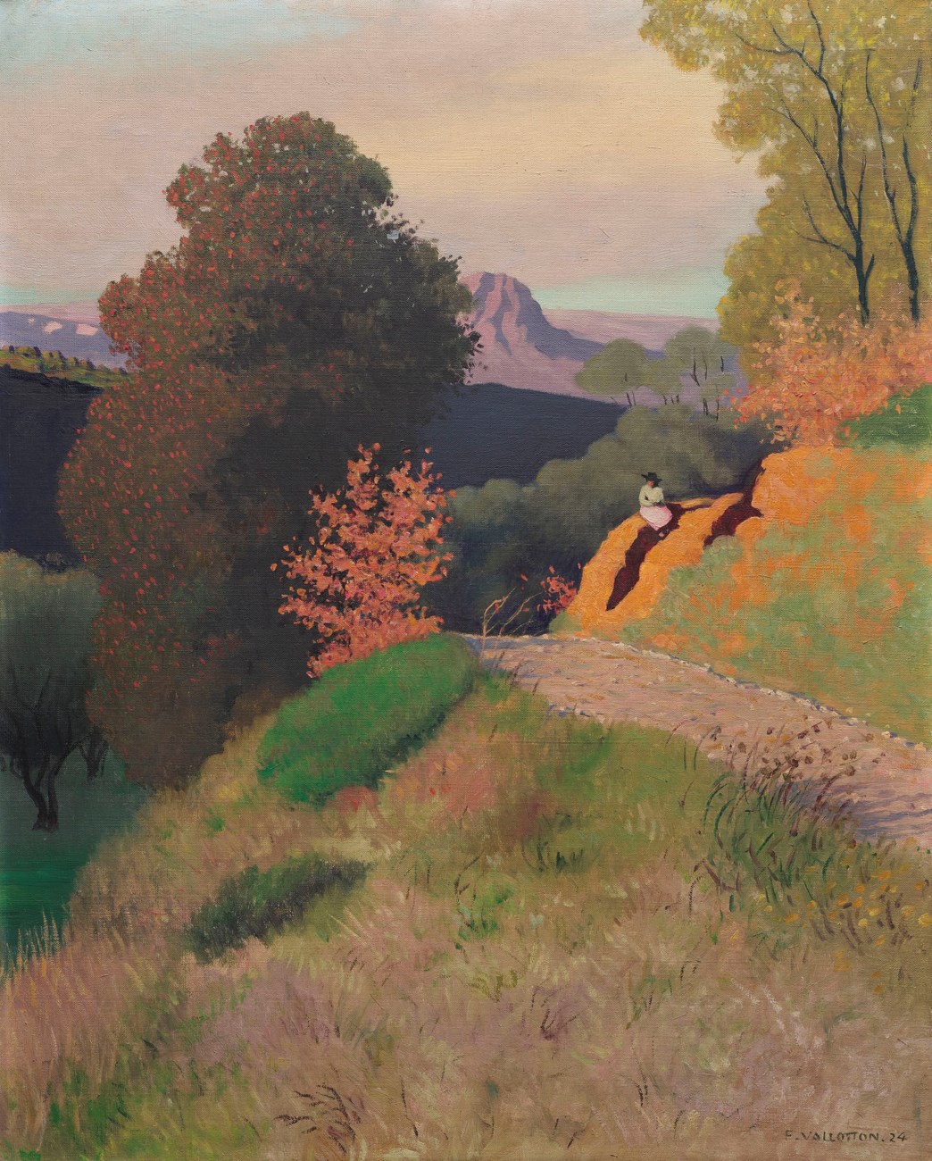 Félix Vallotton (1865-1925), Environs de Cagnes le soir | Christie's