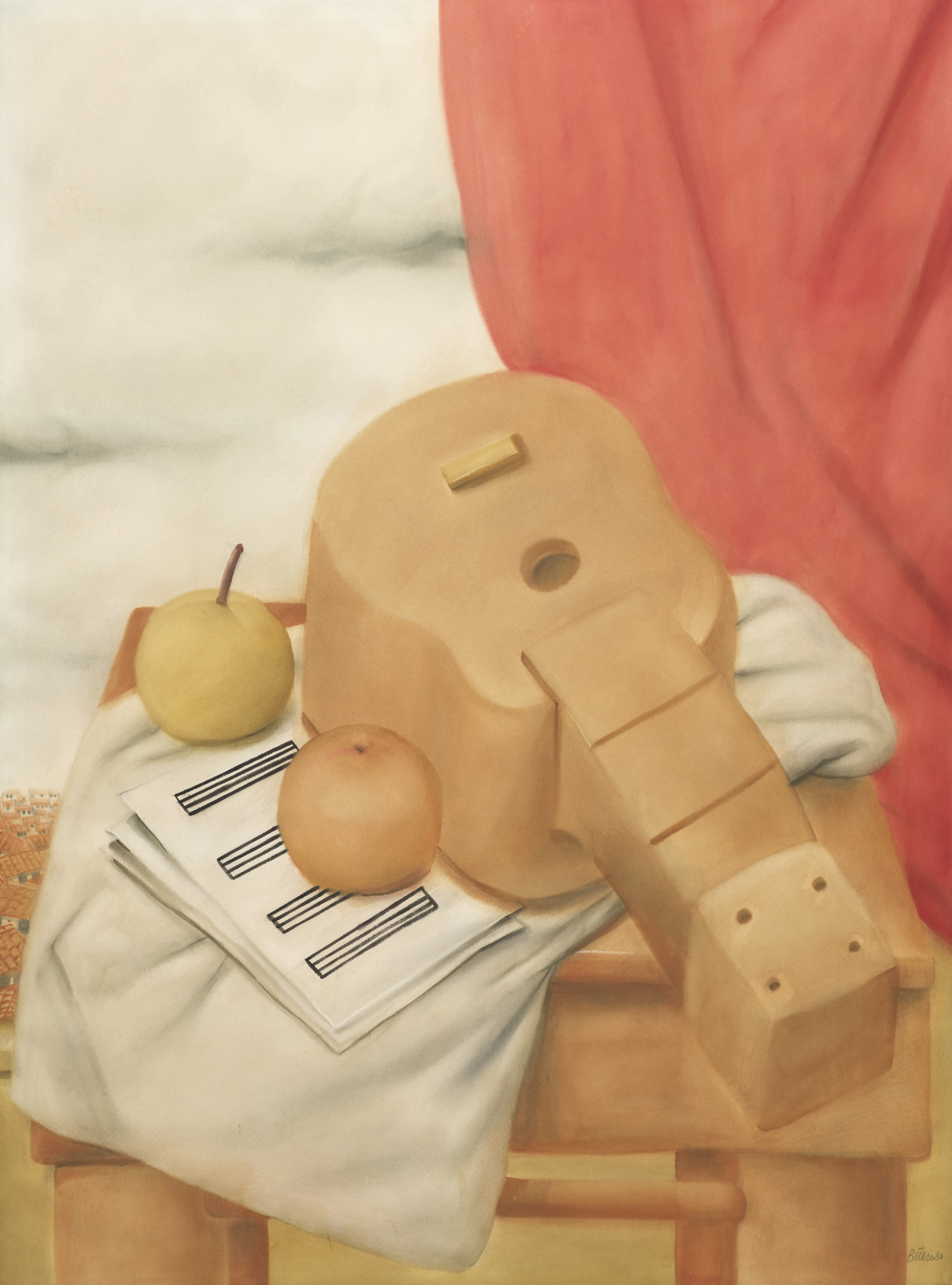 Fernando Botero - Still life with Guitar (Naturaleza Muerta con ...