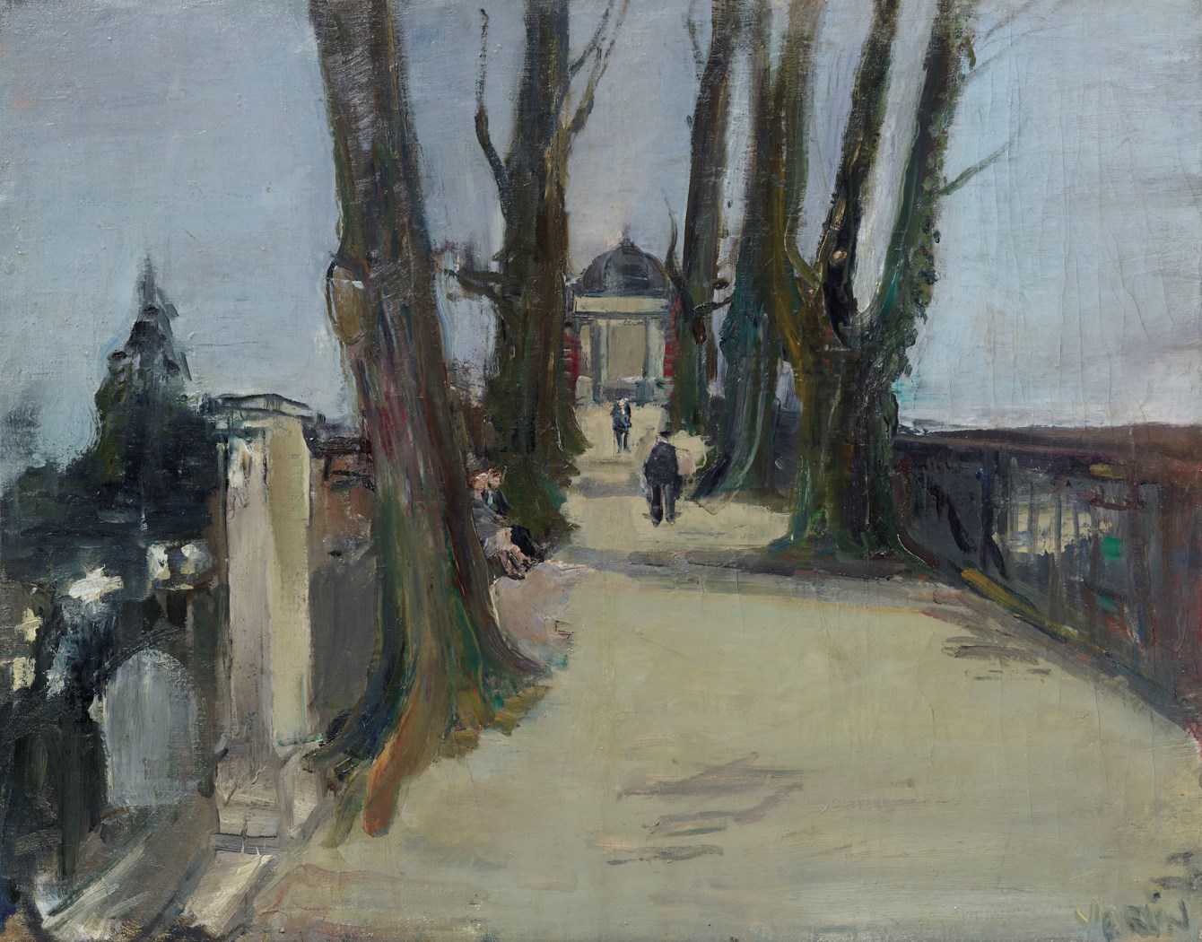 VARLIN (1900-1977), Die Hohe Promenade in Zürich / Interieur (verso ...