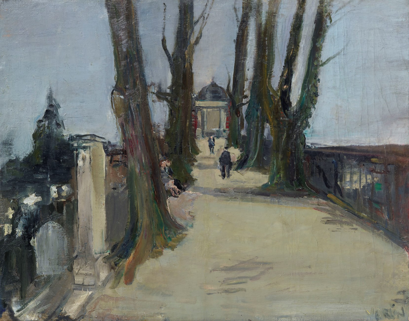 VARLIN (1900-1977), Die Hohe Promenade in Zürich / Interieur (verso ...