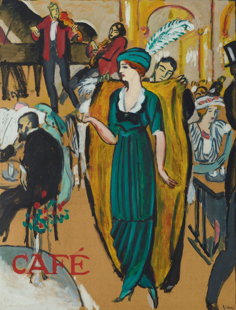 WILHELM GIMMI (1886-1965), Café (Entwurf für ein Plakat) | Christie's