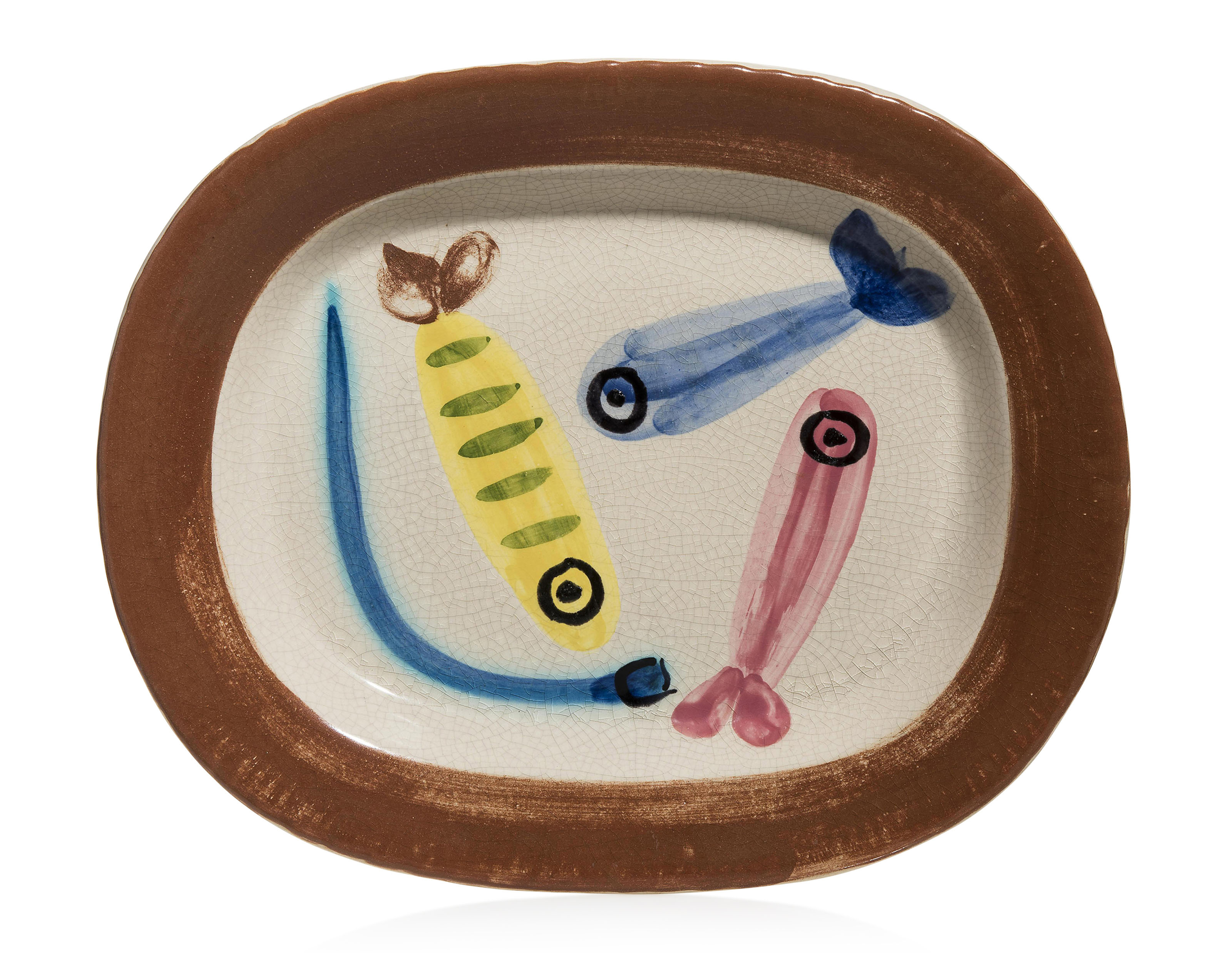 PABLO PICASSO (1881-1973), Quatre poissons polychromes (A.R. 31 ...