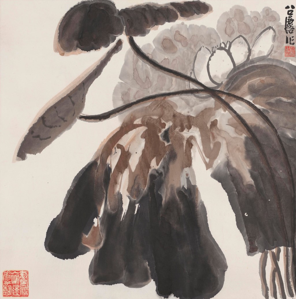 FANG ZHAOLING (1914-2006), White Lotuses (two paintings) | Christie’s