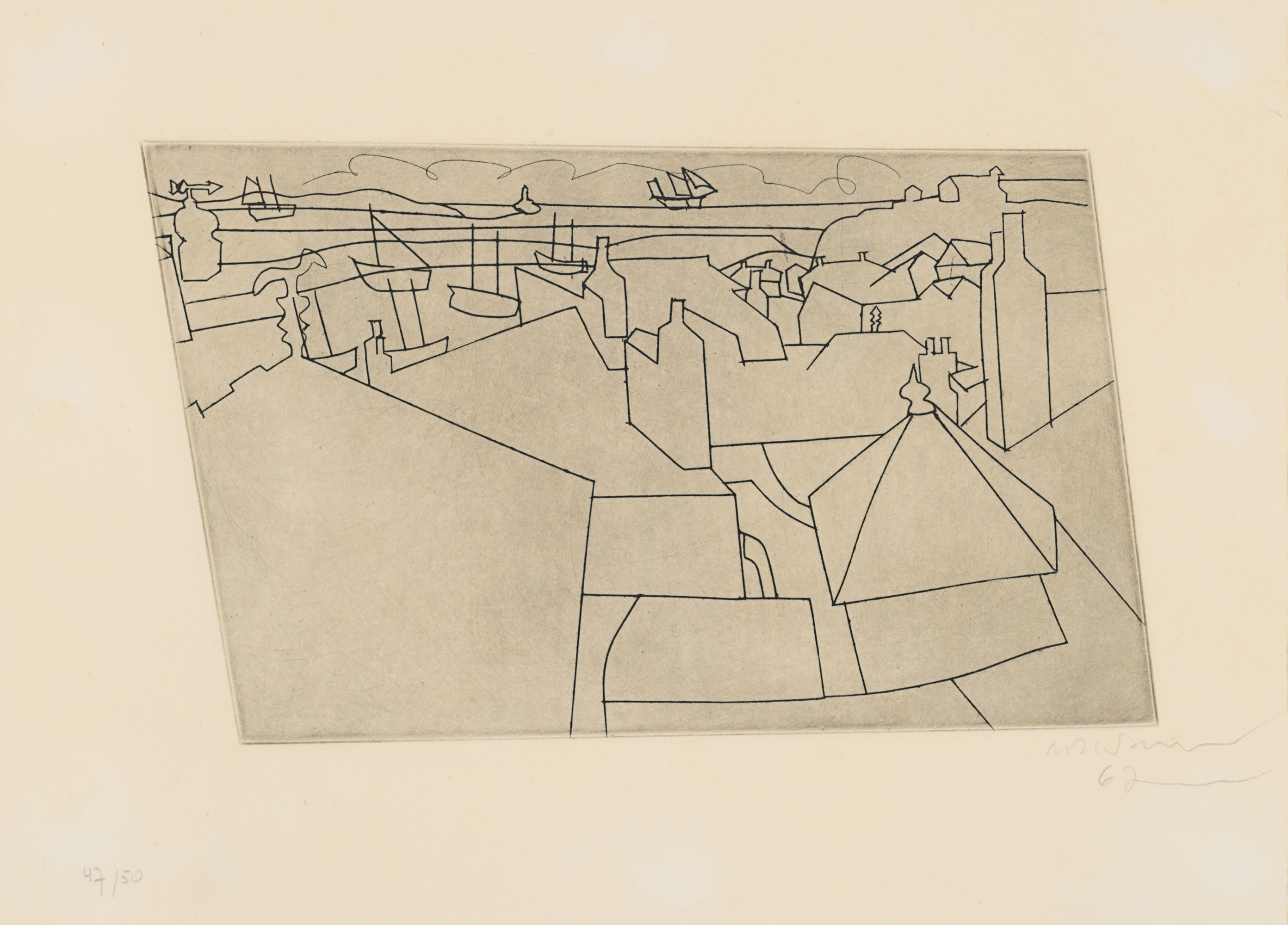 BEN NICHOLSON (1894-1982), St. Ives from Trezion | Christie’s