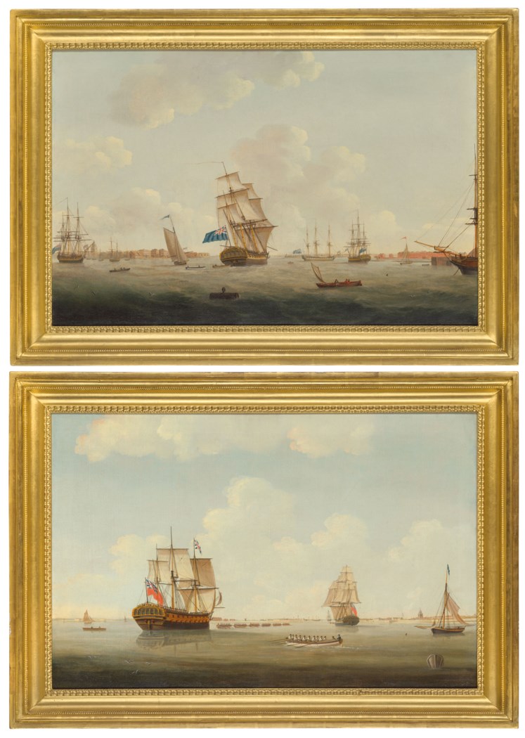 Thomas Elliot (England active c. 1770-1800), A panorama of Portsmouth ...