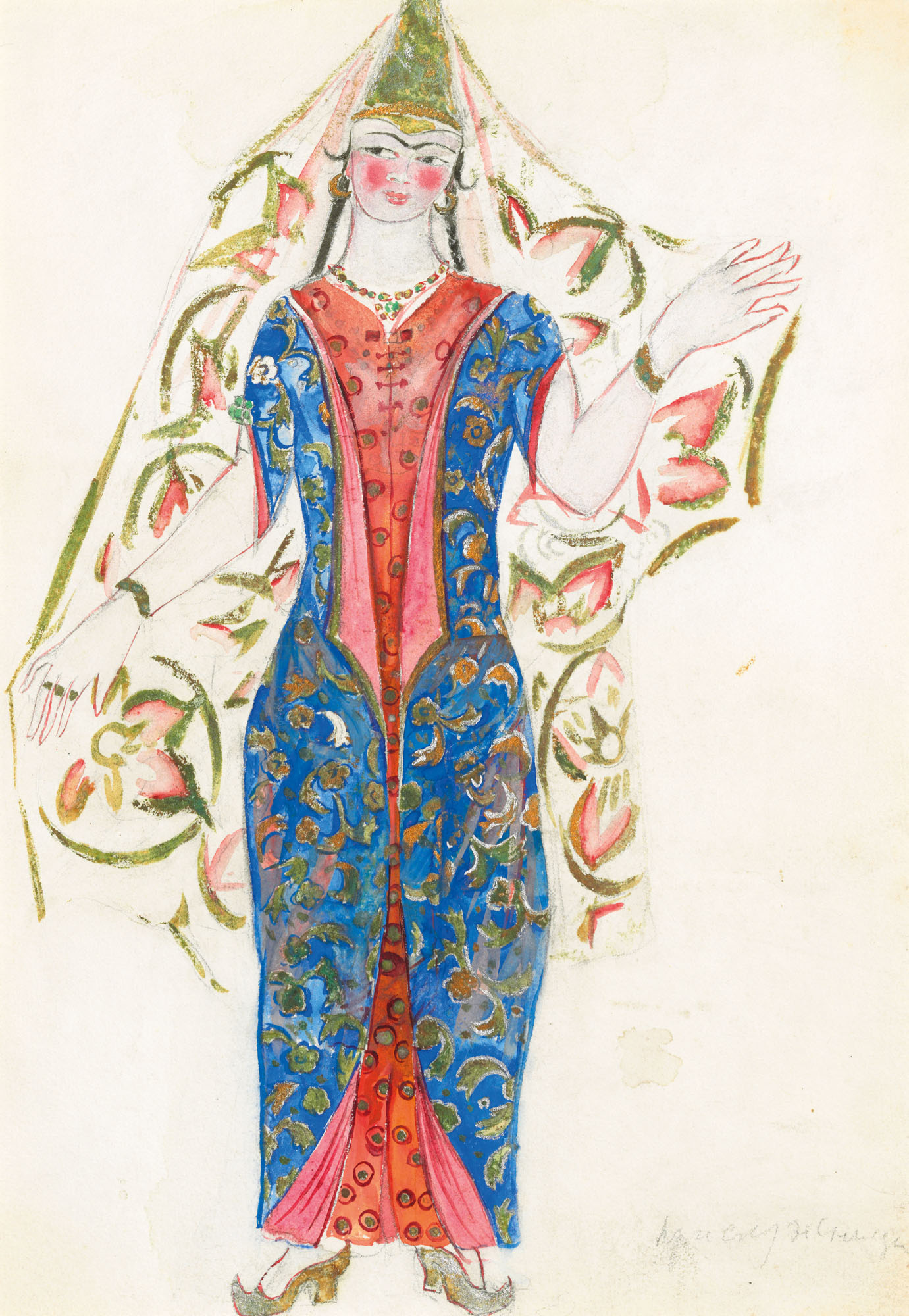 NATALIA GONCHAROVA (1881-1962), Jeune fille orientale | Christie’s