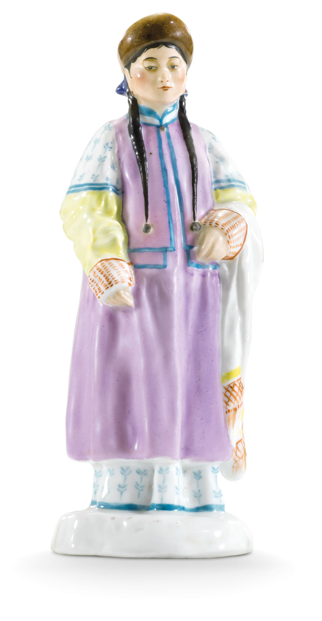 A PORCELAIN FIGURE OF A BURYAT WOMAN FROM THE ‘PEOPLES OF RUSSIA ...