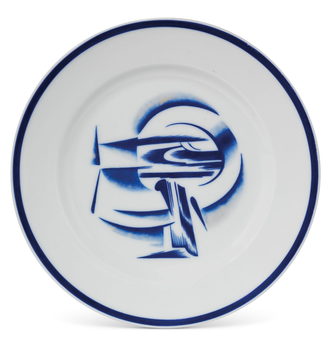 A SOVIET PROPAGANDA PORCELAIN PLATE 'THE EMBLEMS', BY THE IMPERIAL ...