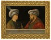 PORTRAIT OF SULTAN MEHMED II (1432-1481) WITH A YOUNG DIGNITARY